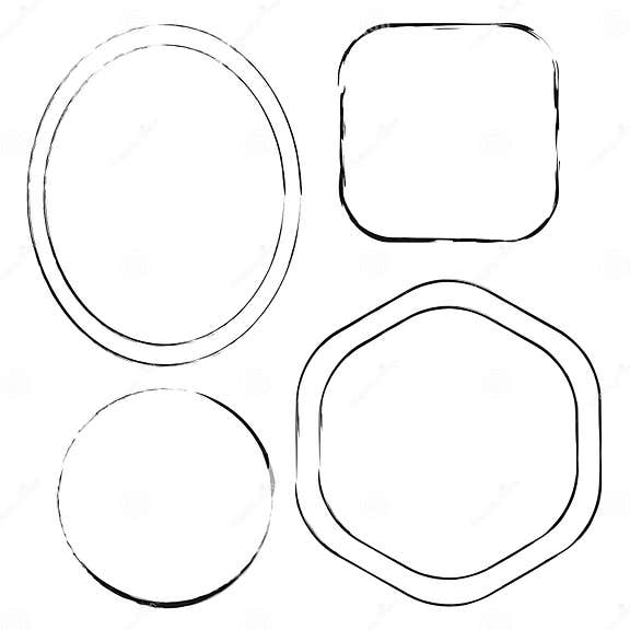 Exclusive Frames, Figures. Different Frame Set. Design Element. Modern ...