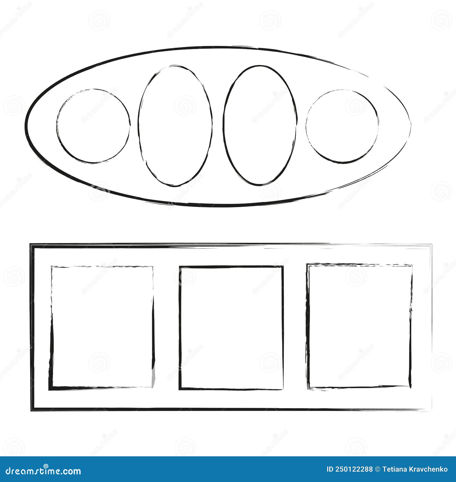 Exclusive Frames, Figures. Frame within a Frame. Unusual Design. Modern ...