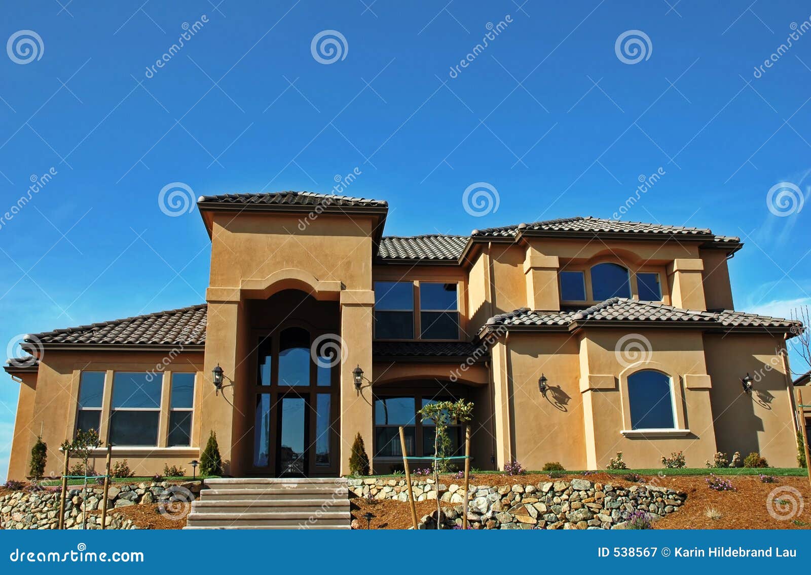 Exclusive home stock image. Image of grass, dream, mansion - 538567