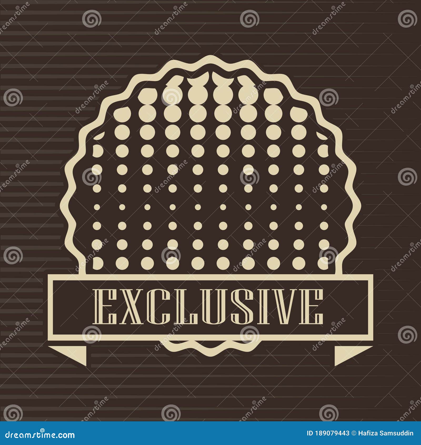 Exclusive Label. Vector Illustration Decorative Design Stock Vector ...