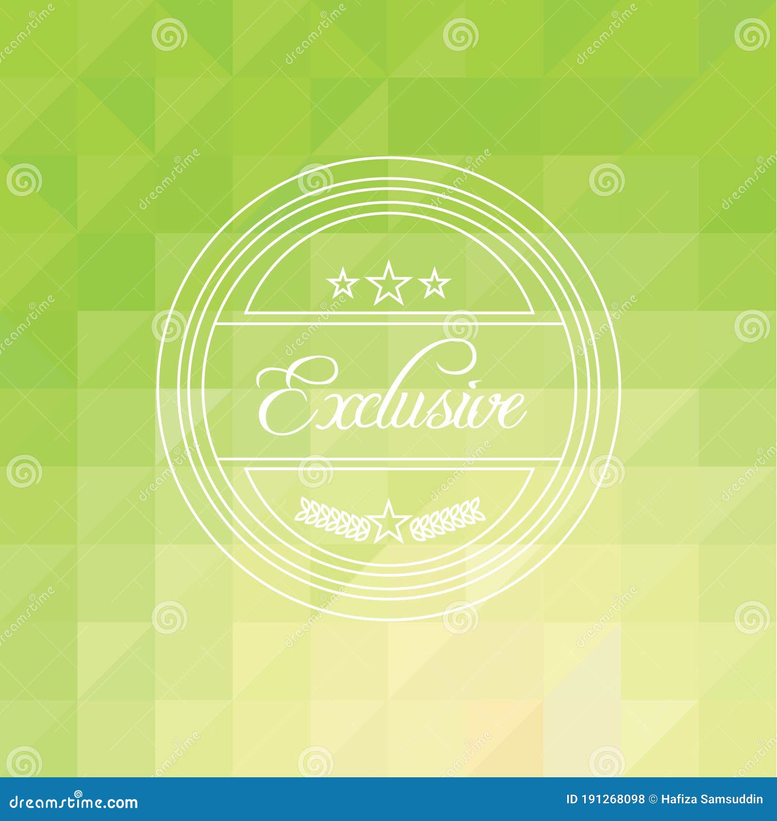 Exclusive Label. Vector Illustration Decorative Design Stock Vector ...