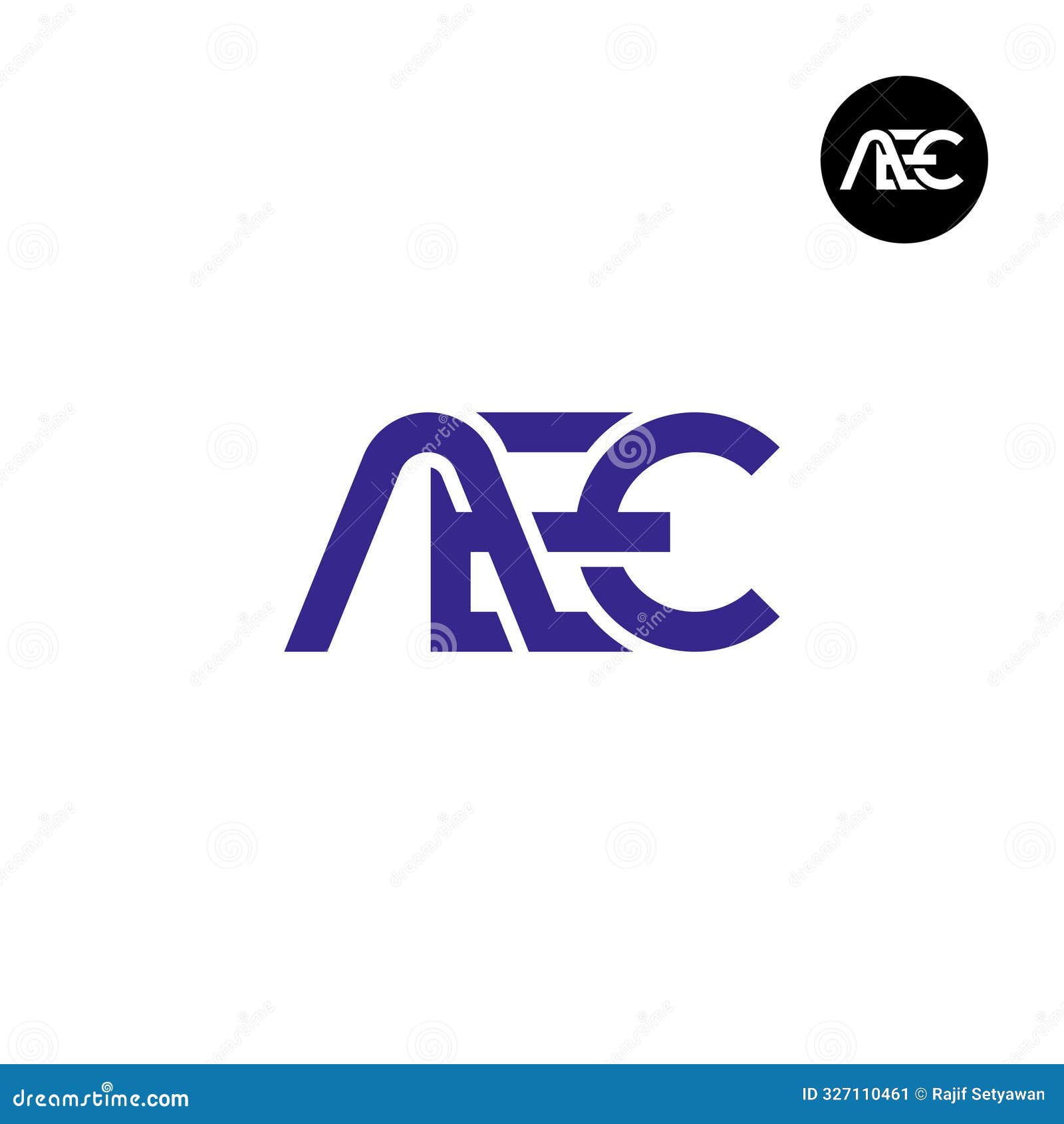 AEC Logo Letter Monogram Design Stock Vector - Illustration of ...