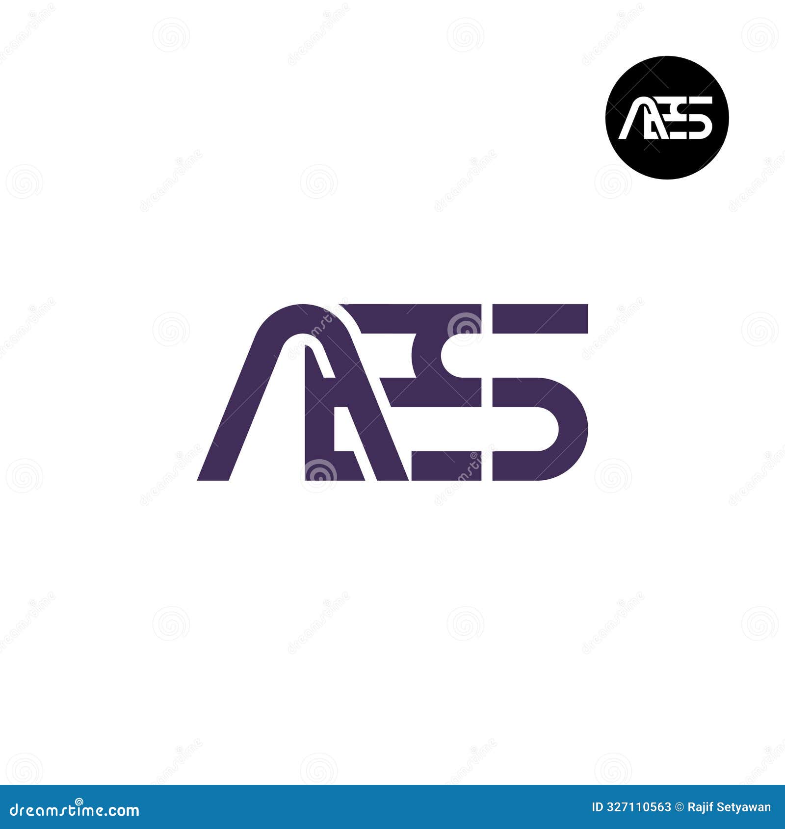 AES Logo Letter Monogram Design Stock Vector - Illustration of venture ...