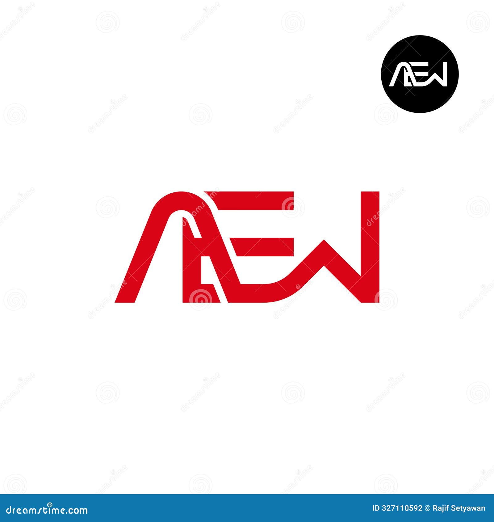 AEW Logo Letter Monogram Design Stock Vector - Illustration of ...