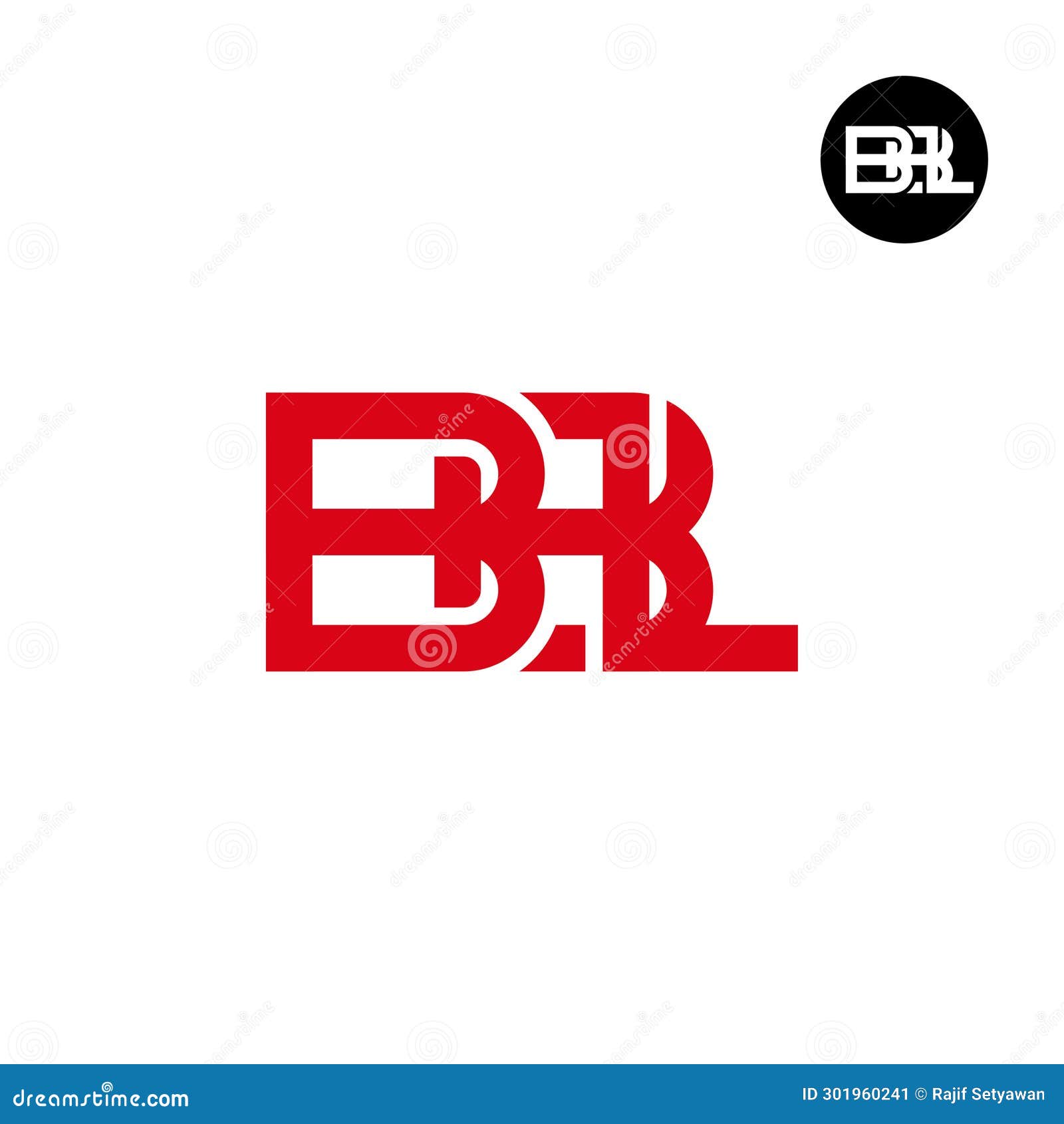 Letter BBL Monogram Logo Design Cartoon Vector | CartoonDealer.com ...
