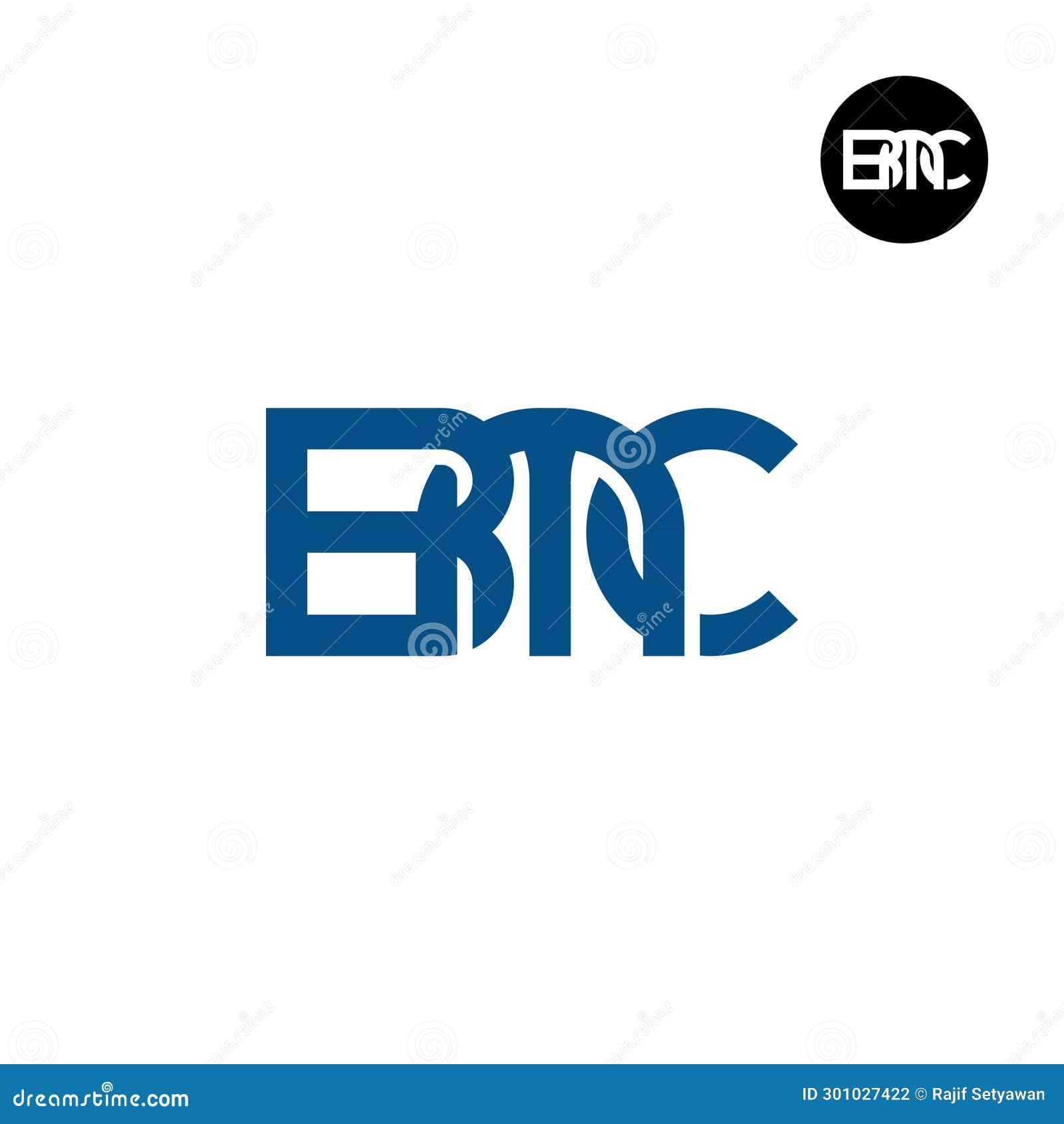 Letter BMC Monogram Logo Design Stock Vector - Illustration of alphabet ...