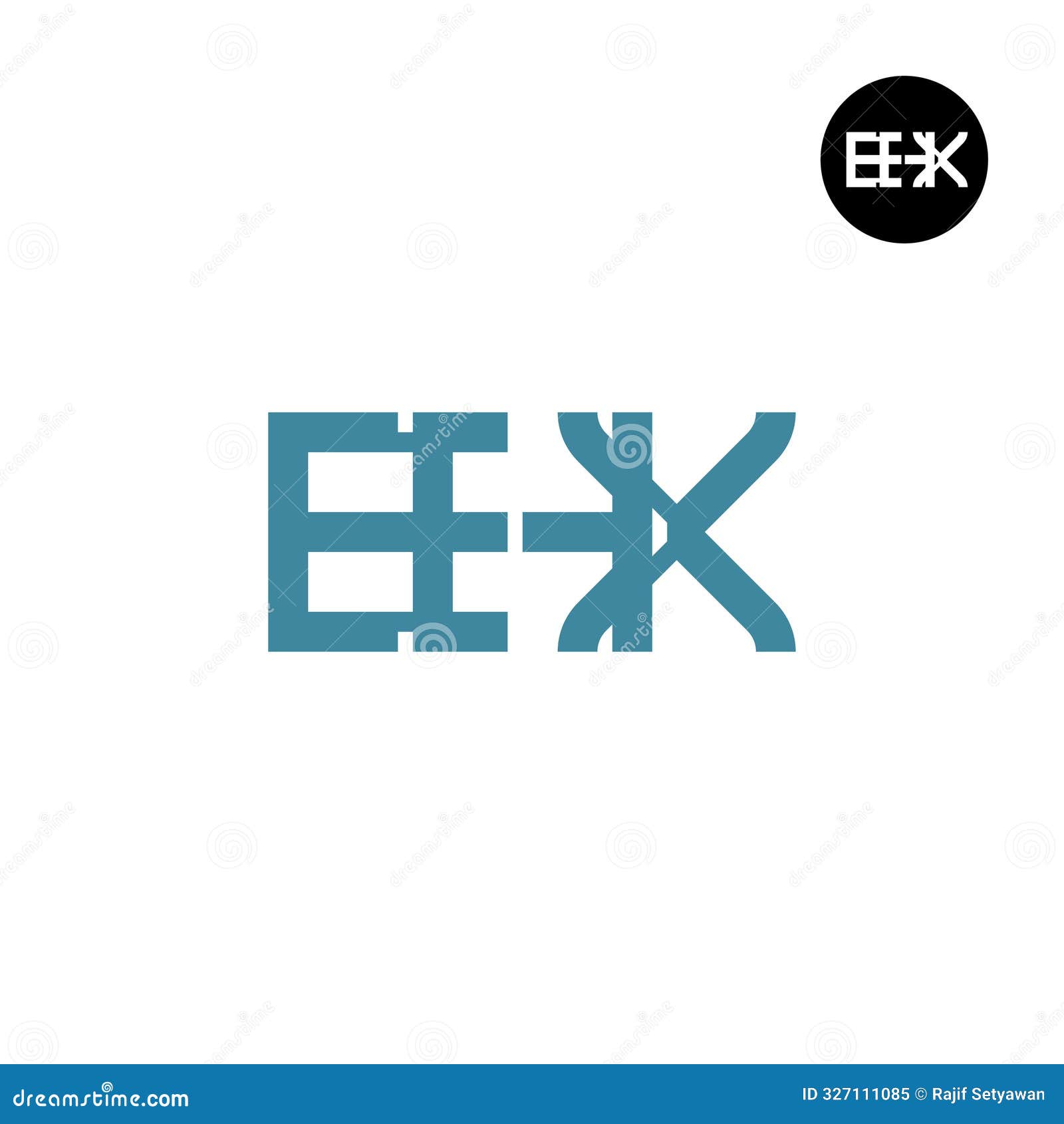 EHX Logo Letter Monogram Design Stock Vector - Illustration of design ...