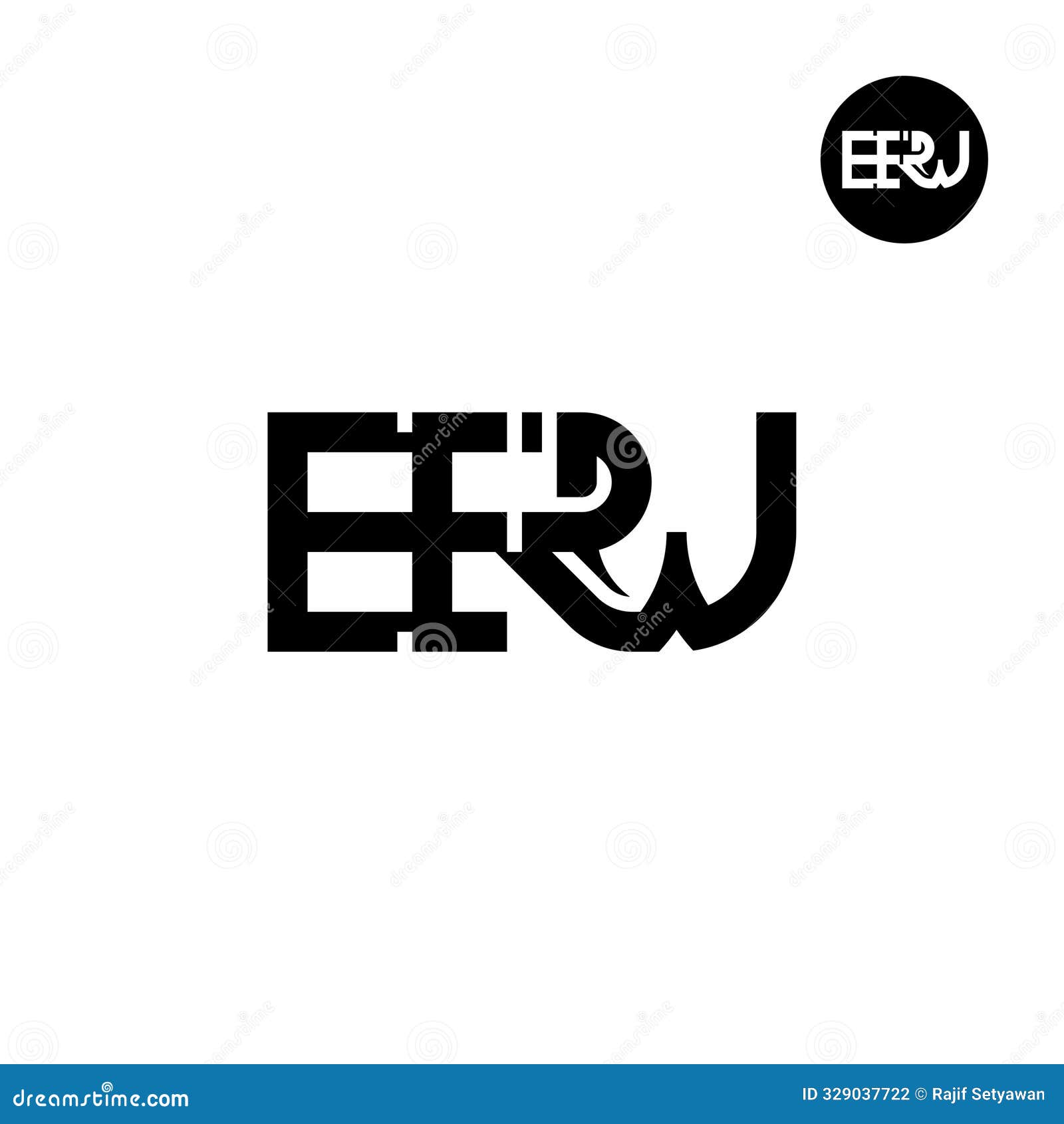 ERW Logo Letter Monogram Design Stock Vector - Illustration of minimal ...