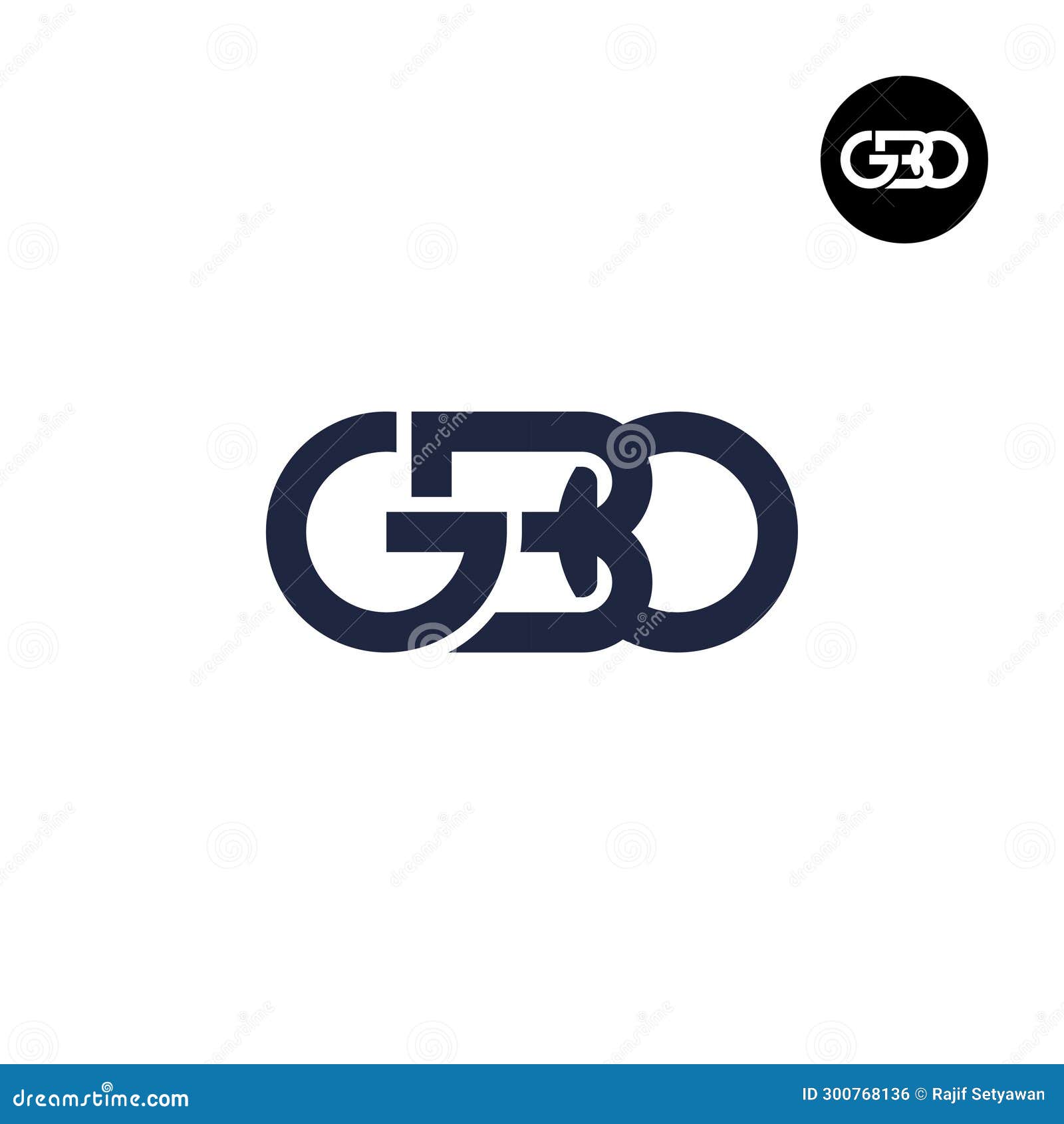 Letter GBO Monogram Logo Design Stock Vector - Illustration of logos ...