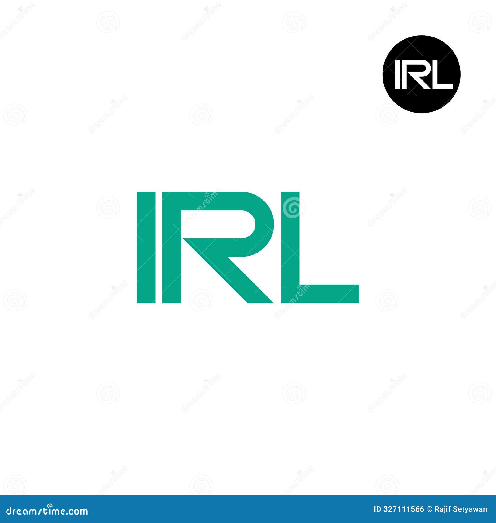 IRL Logo Letter Monogram Design Stock Vector - Illustration of letter ...