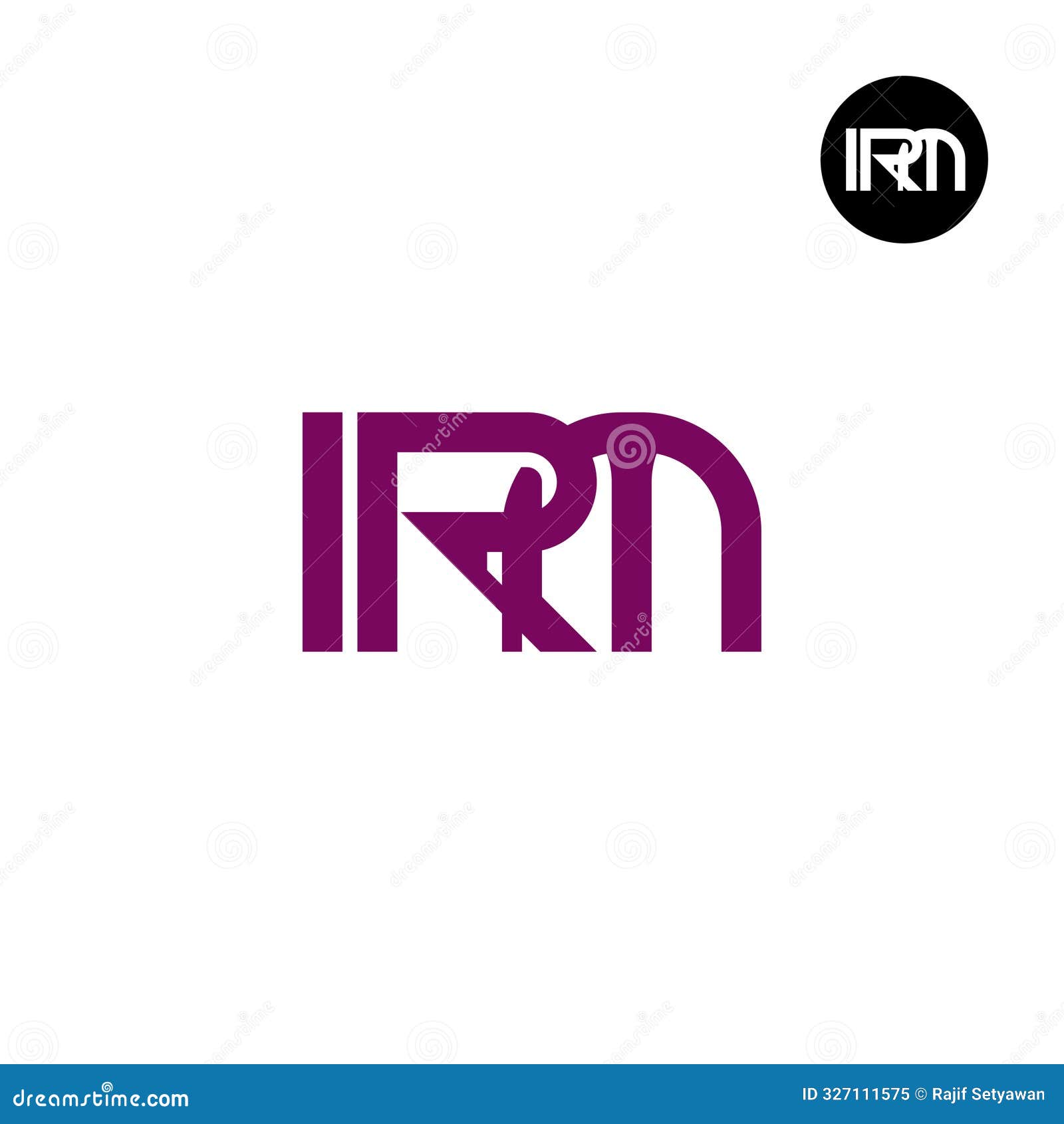 IRM Logo Letter Monogram Design Stock Vector - Illustration of business ...