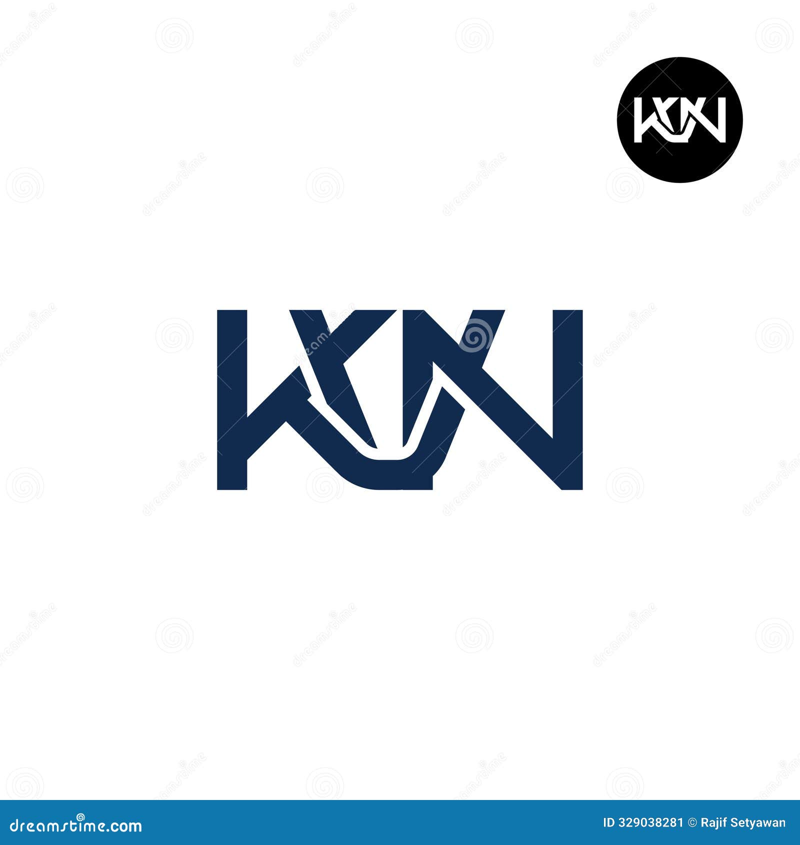 KVN Logo Letter Monogram Design Stock Vector - Illustration of simple ...