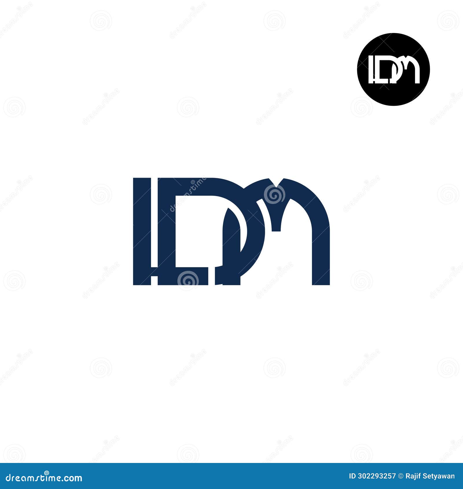 Letter LDM Monogram Logo Design Stock Vector - Illustration of initial ...
