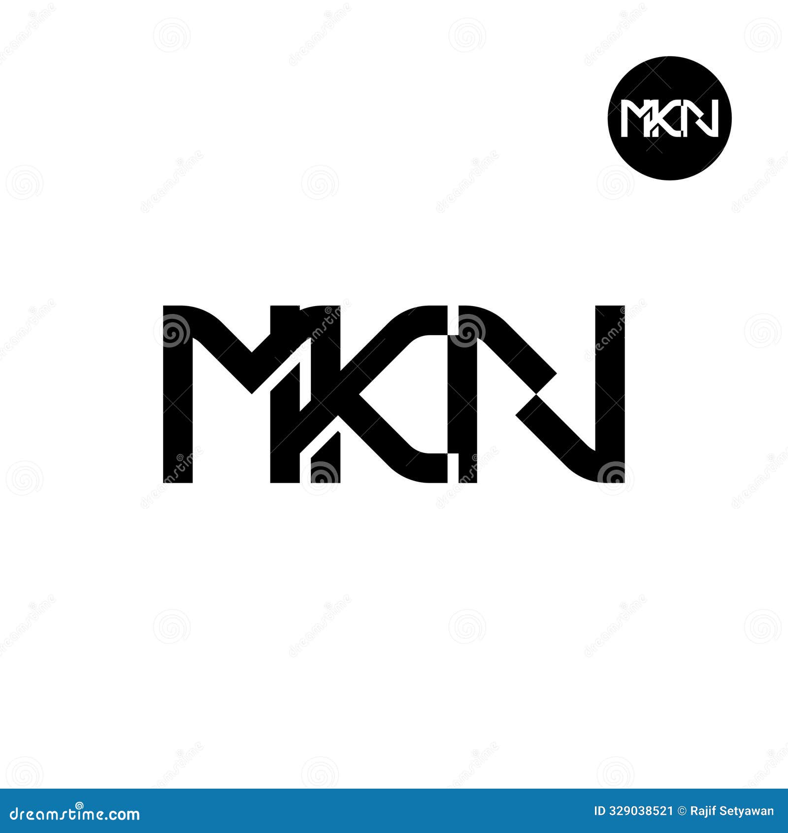 MKN Logo Letter Monogram Design Stock Vector - Illustration of logo ...