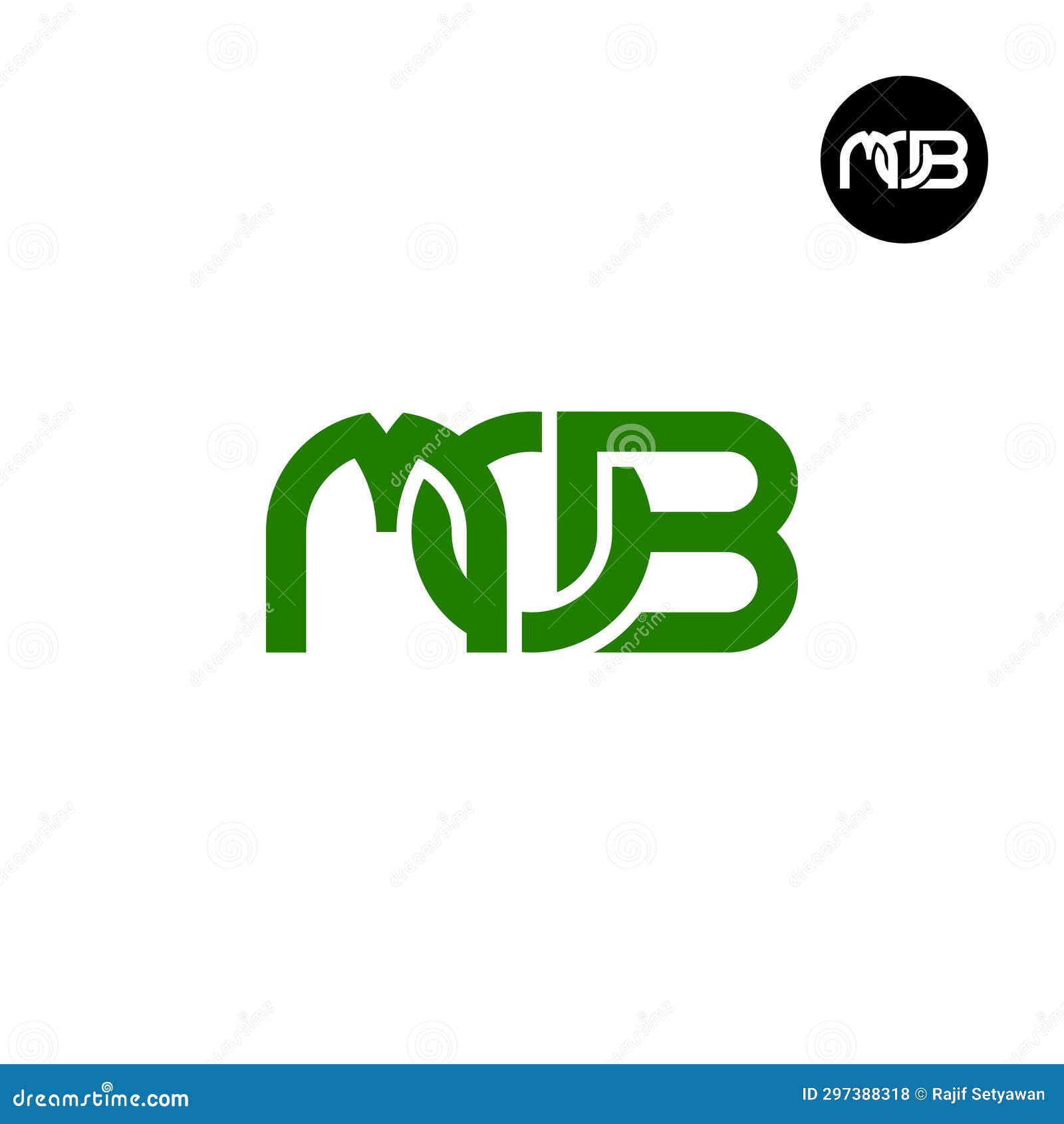 Letter MOB Monogram Logo Design Stock Vector - Illustration of monogram ...