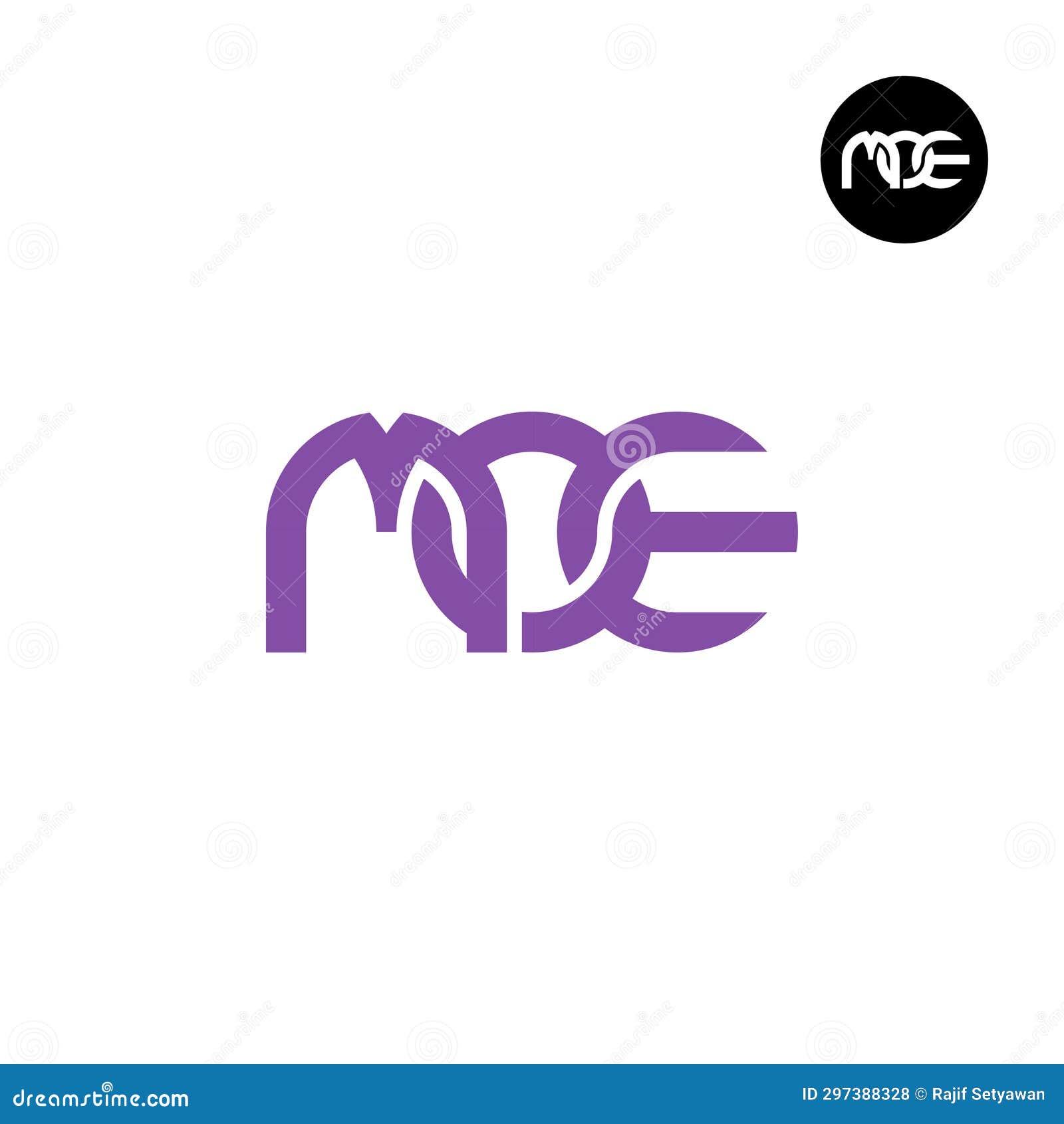 Letter MOE Monogram Logo Design Stock Vector - Illustration of letters ...