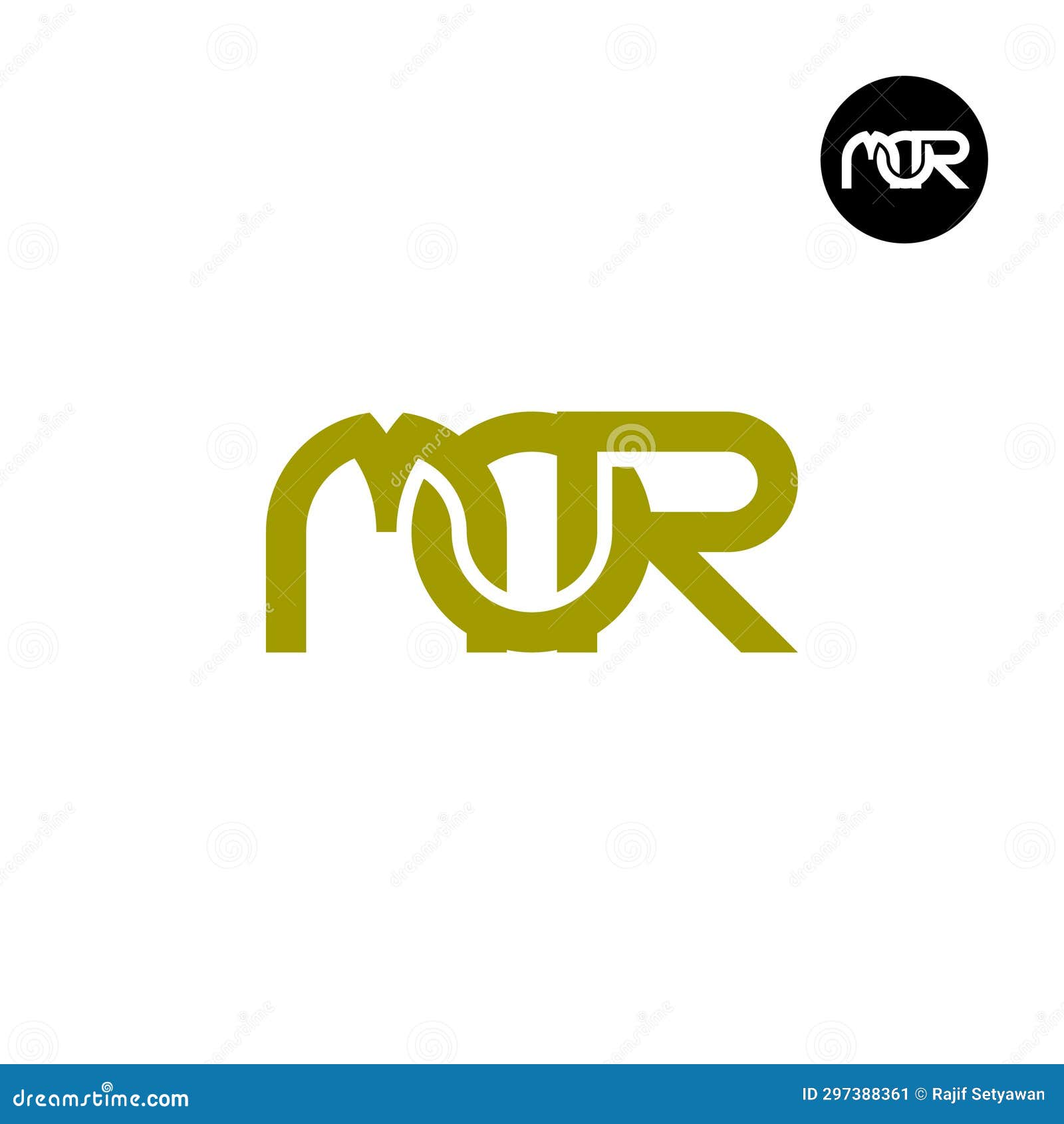 Letter MOR Monogram Logo Design Cartoon Vector | CartoonDealer.com ...