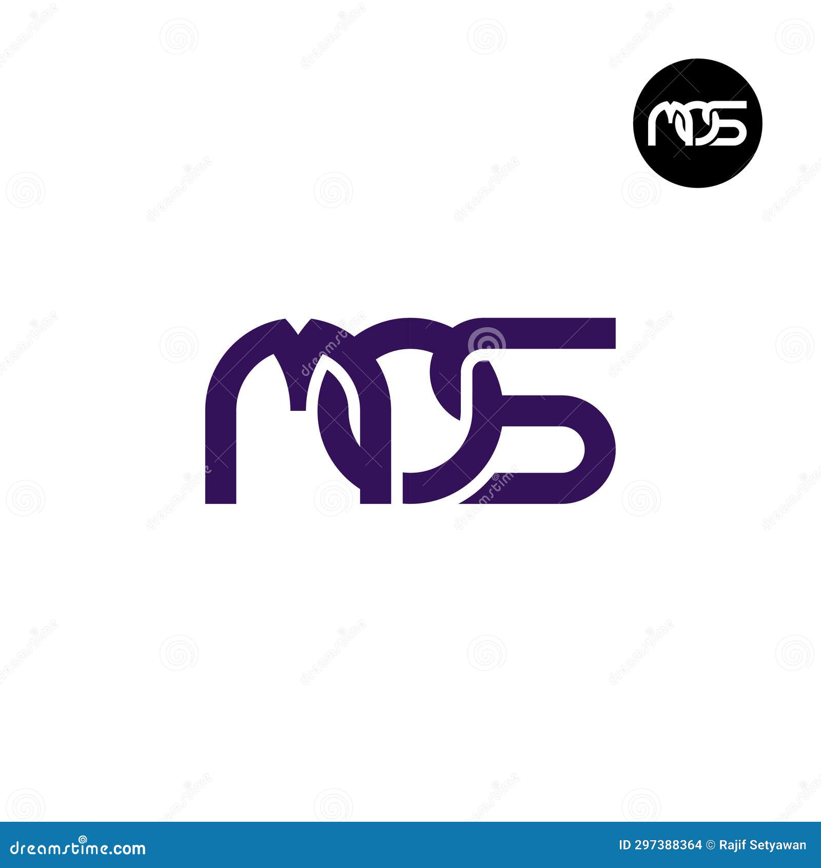 Letter MOS Monogram Logo Design Stock Vector - Illustration of logo ...