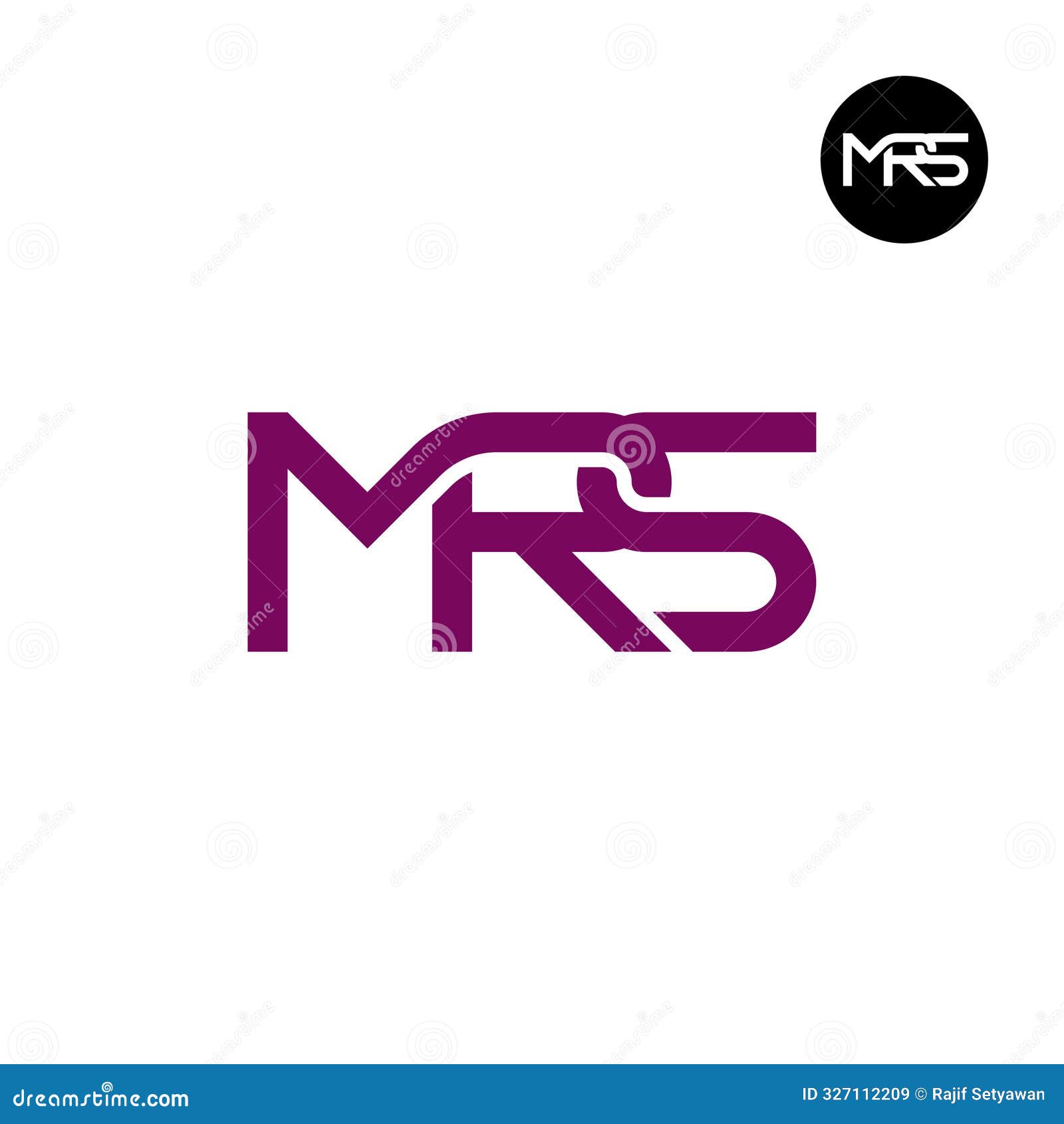 MRS Logo Letter Monogram Design Stock Vector - Illustration of letters ...