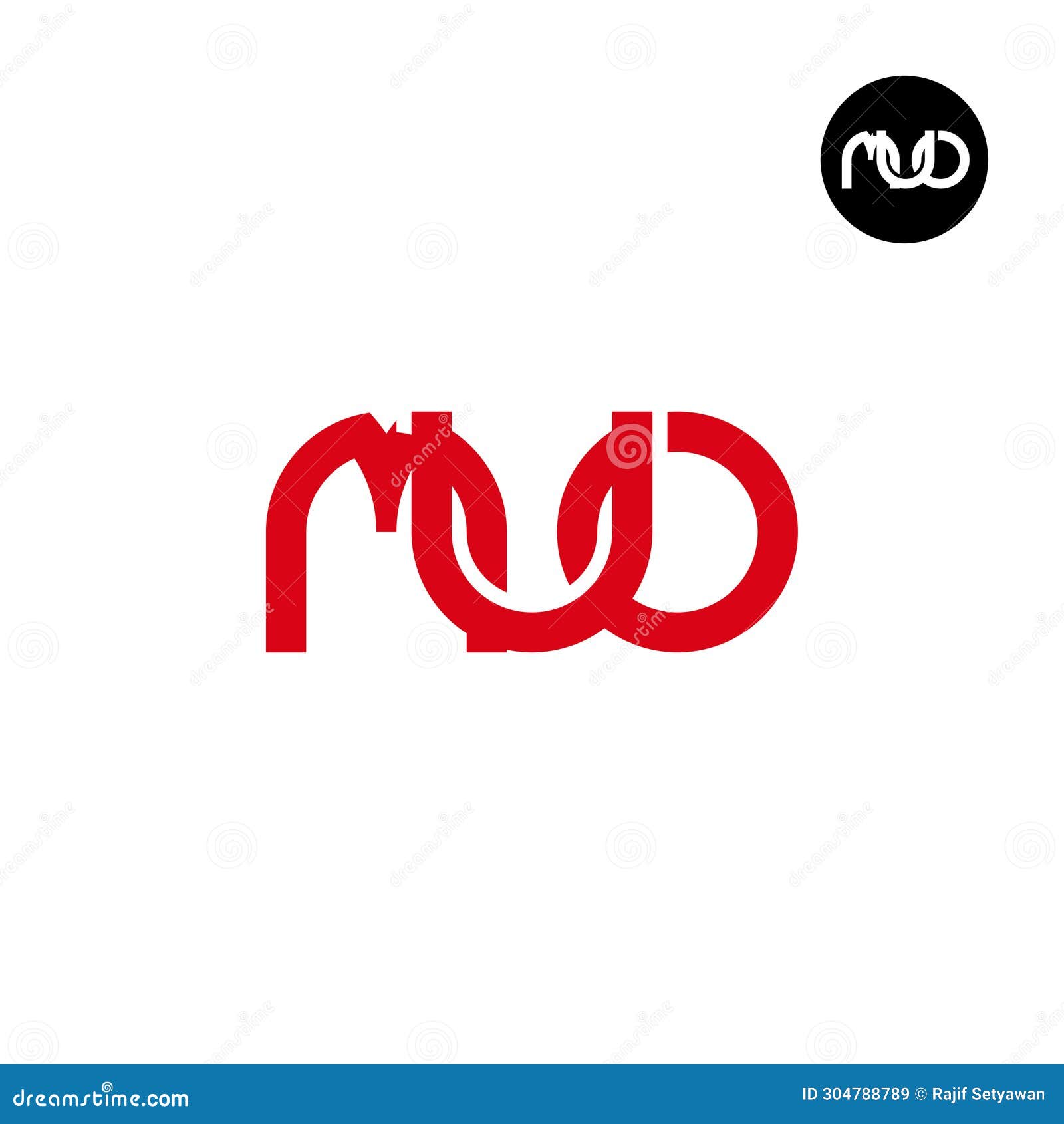 Letter MUO Monogram Logo Design Stock Illustration - Illustration of ...