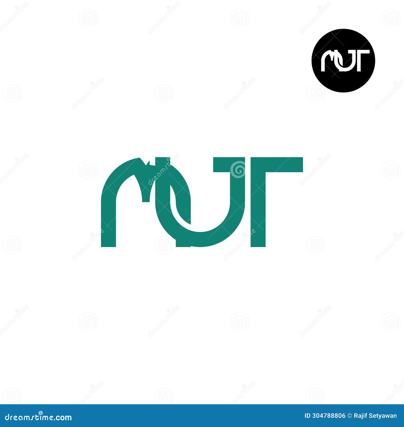 Letter MUT Monogram Logo Design Vector Illustration | CartoonDealer.com ...