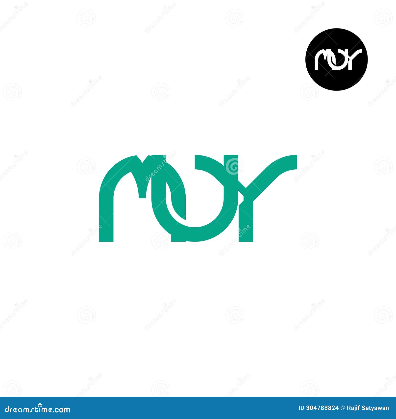 Letter MUY Monogram Logo Design Stock Illustration - Illustration of ...