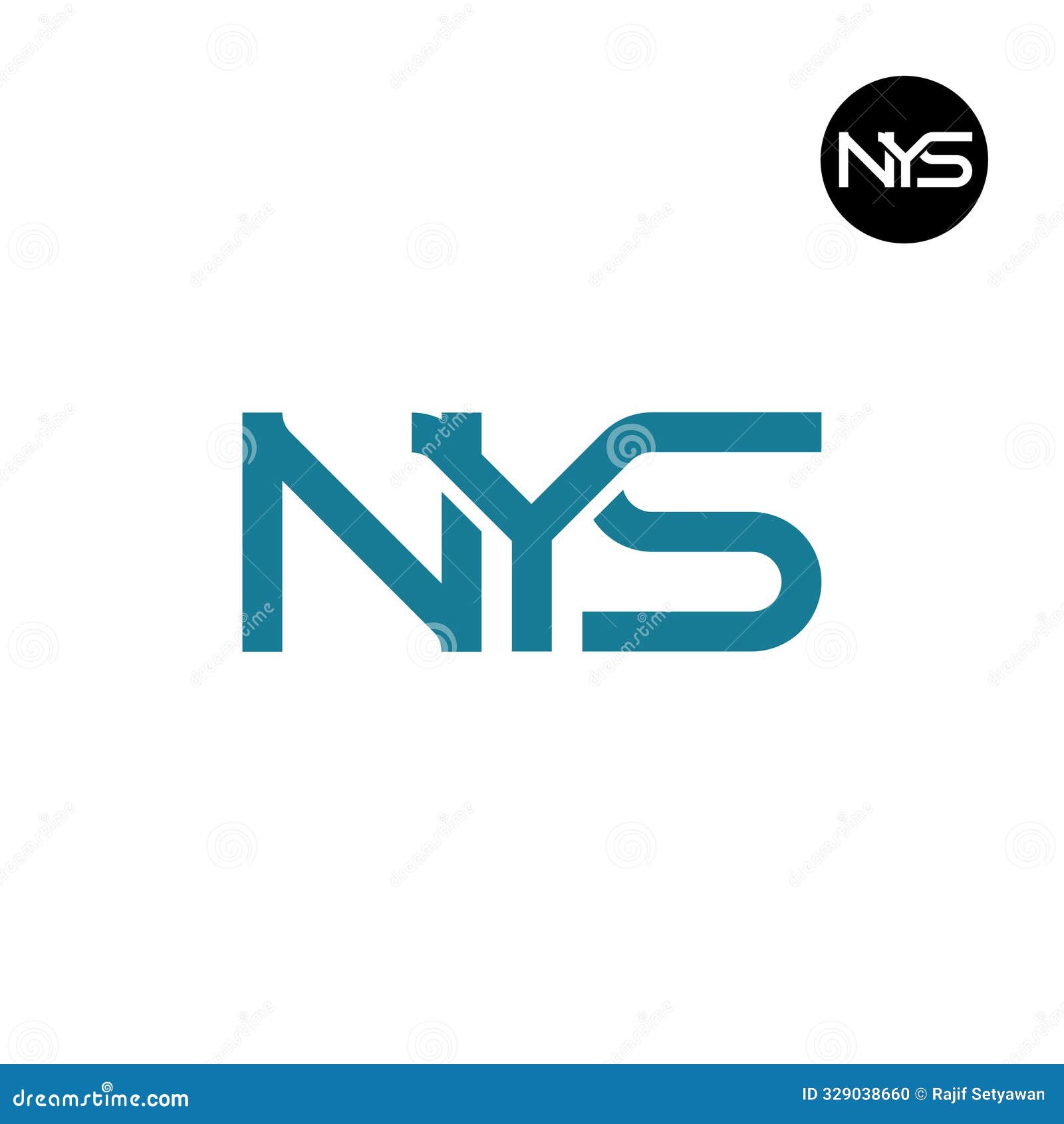 NYS Logo Letter Monogram Design Stock Vector - Illustration of initial ...