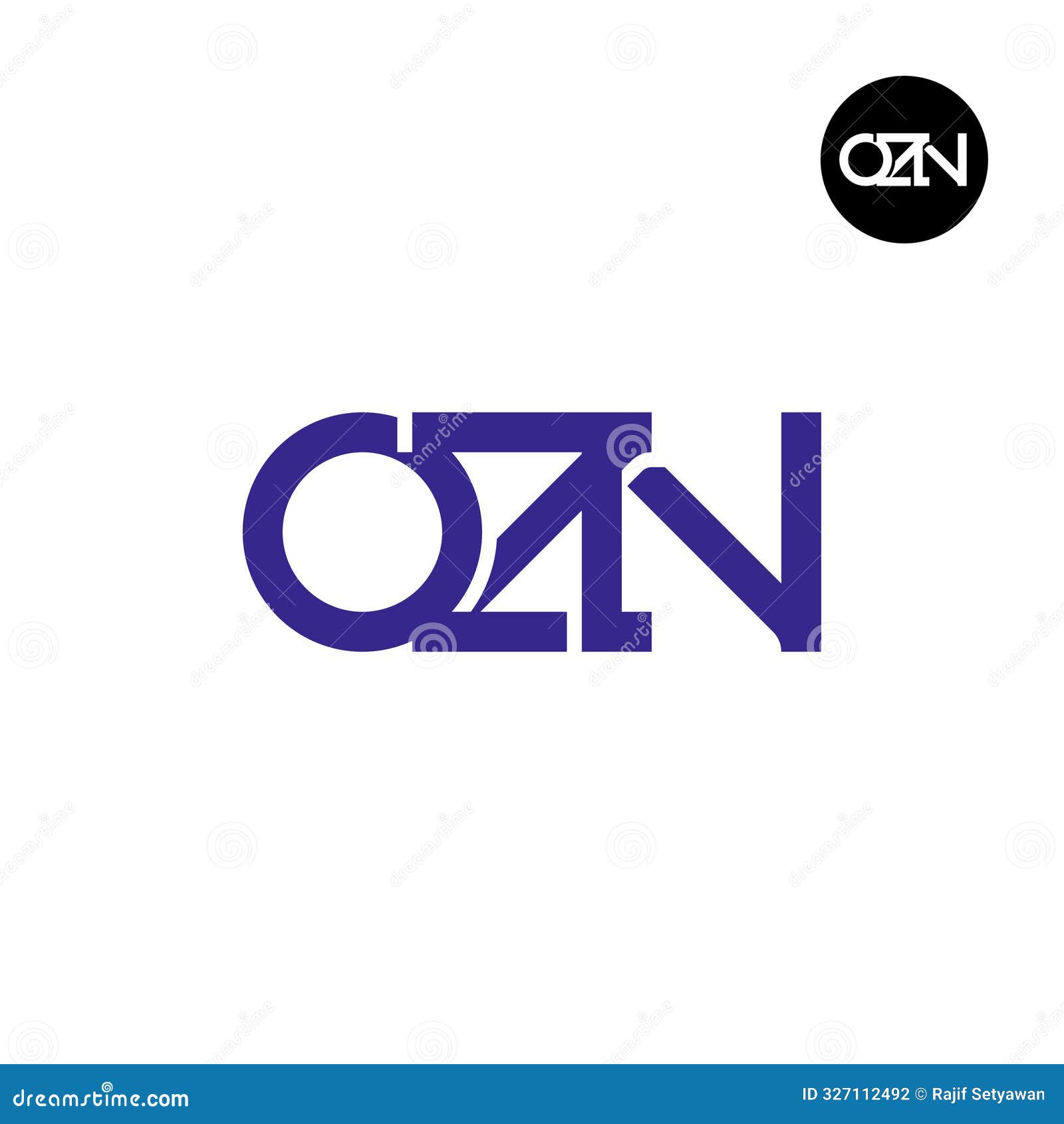 OZN Logo Letter Monogram Design Stock Vector - Illustration of business ...