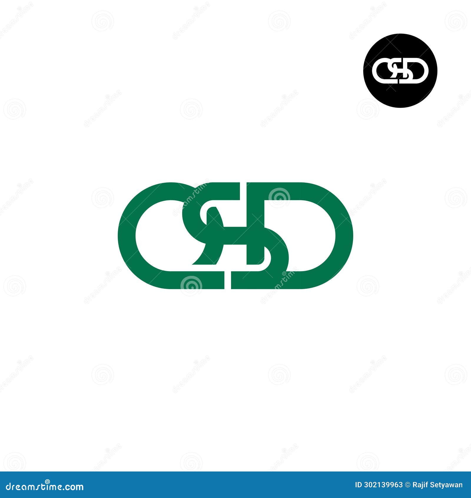 Letter QSD Monogram Logo Design Stock Vector - Illustration of modern ...