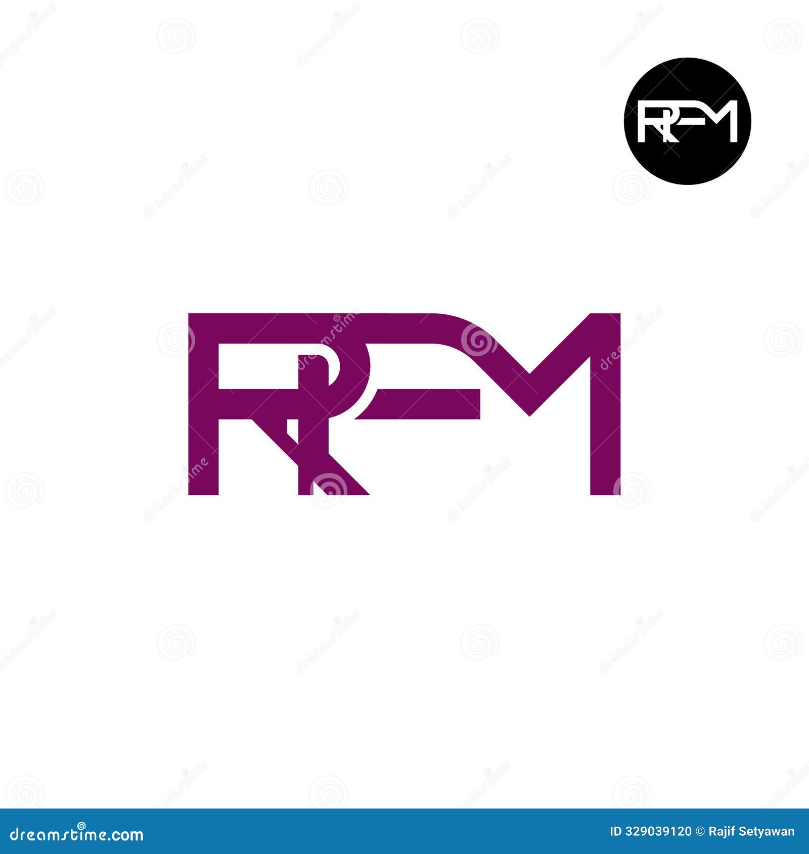 RFM Logo Letter Monogram Design Stock Vector - Illustration of name ...