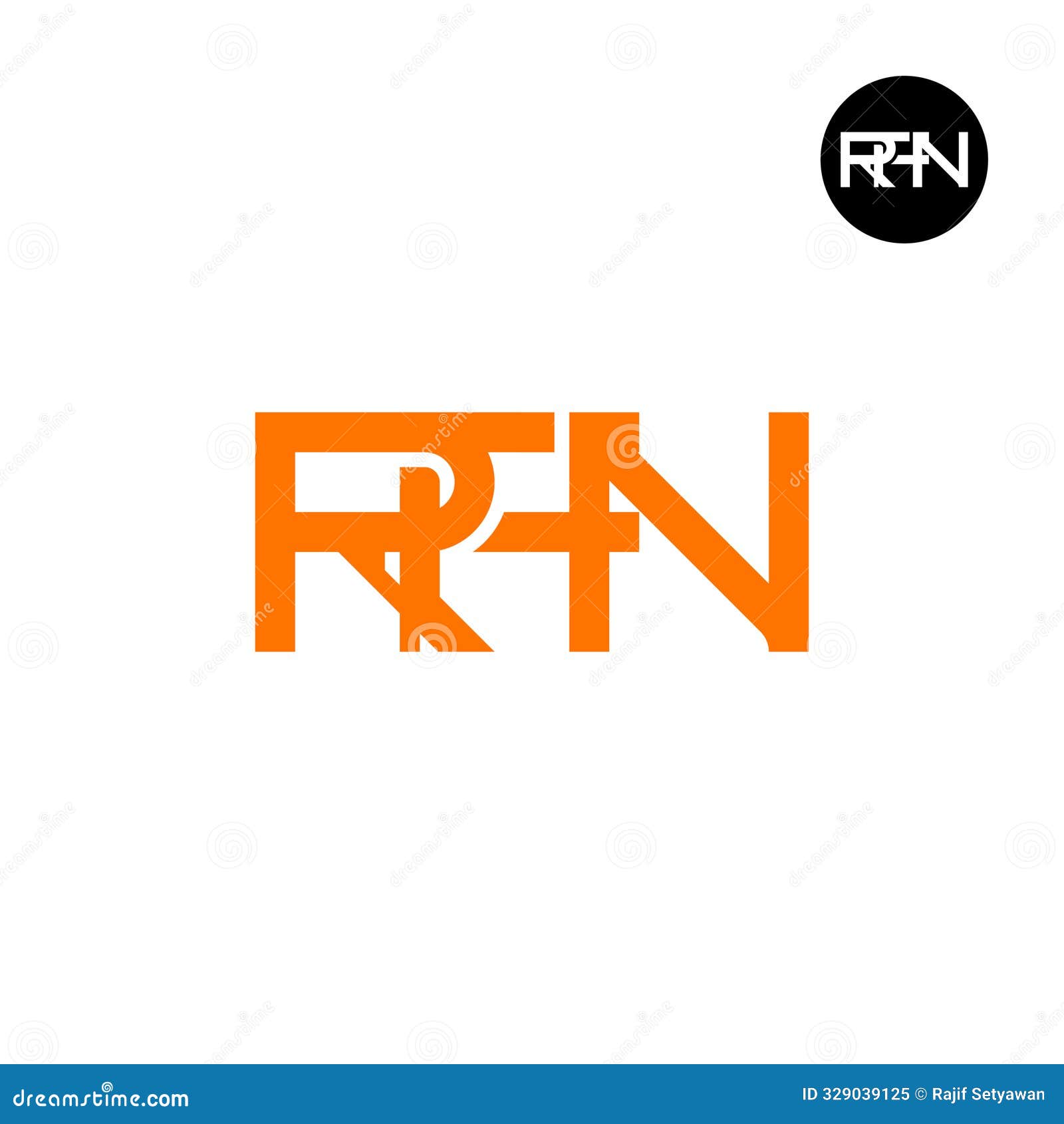 RFN Logo Letter Monogram Design Stock Vector - Illustration of ...