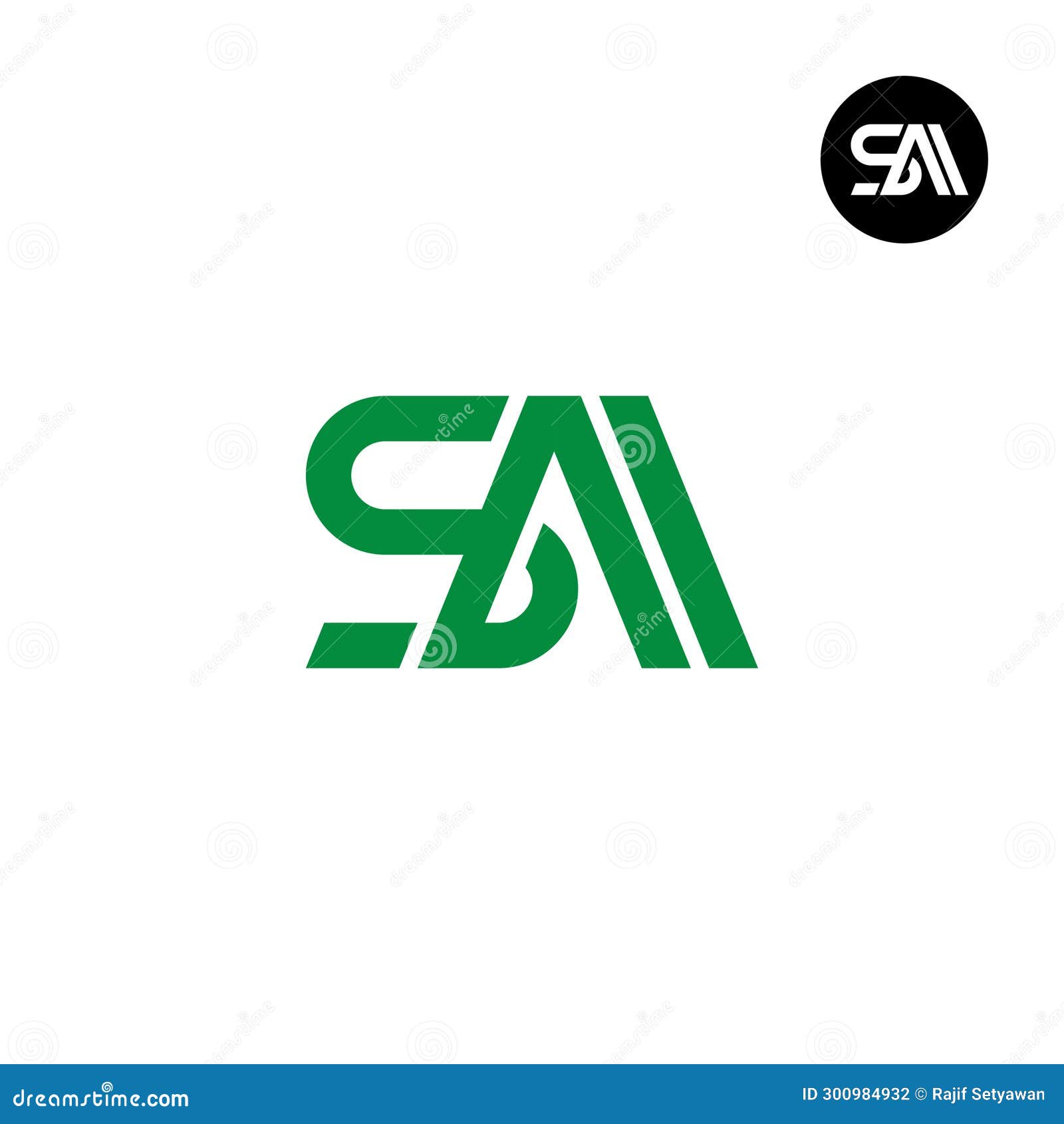 Letter SAI Monogram Logo Design Stock Vector - Illustration of ...