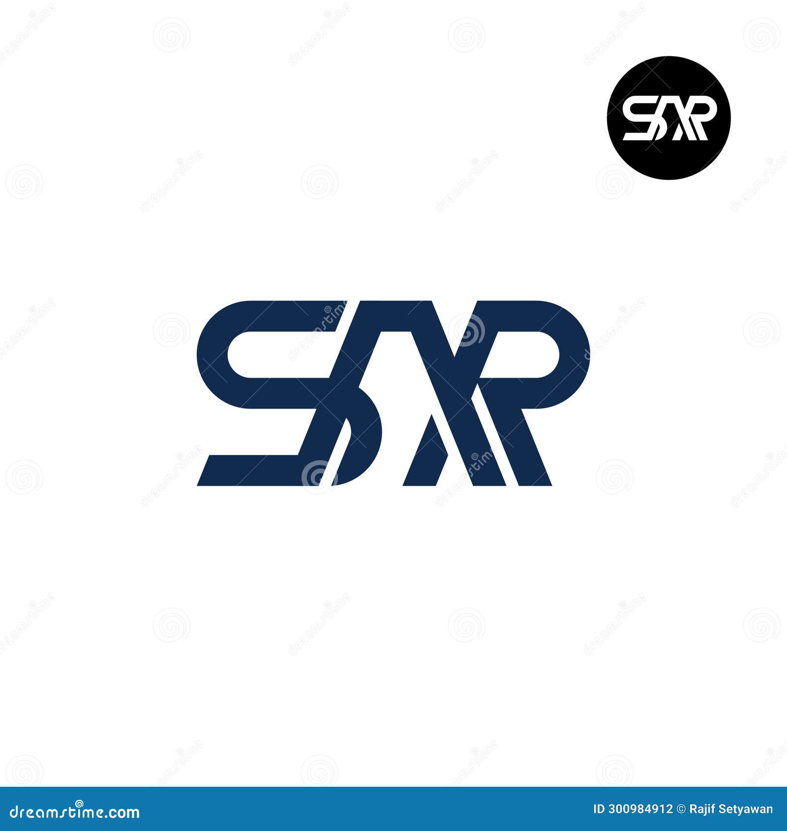 Letter SAR Monogram Logo Design Stock Vector - Illustration of ...