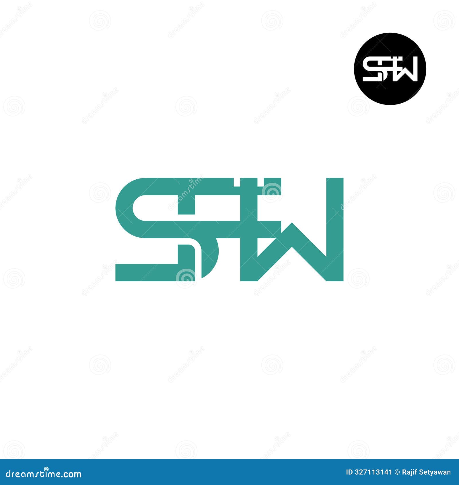 SFW Logo Letter Monogram Design Stock Vector - Illustration of logos ...