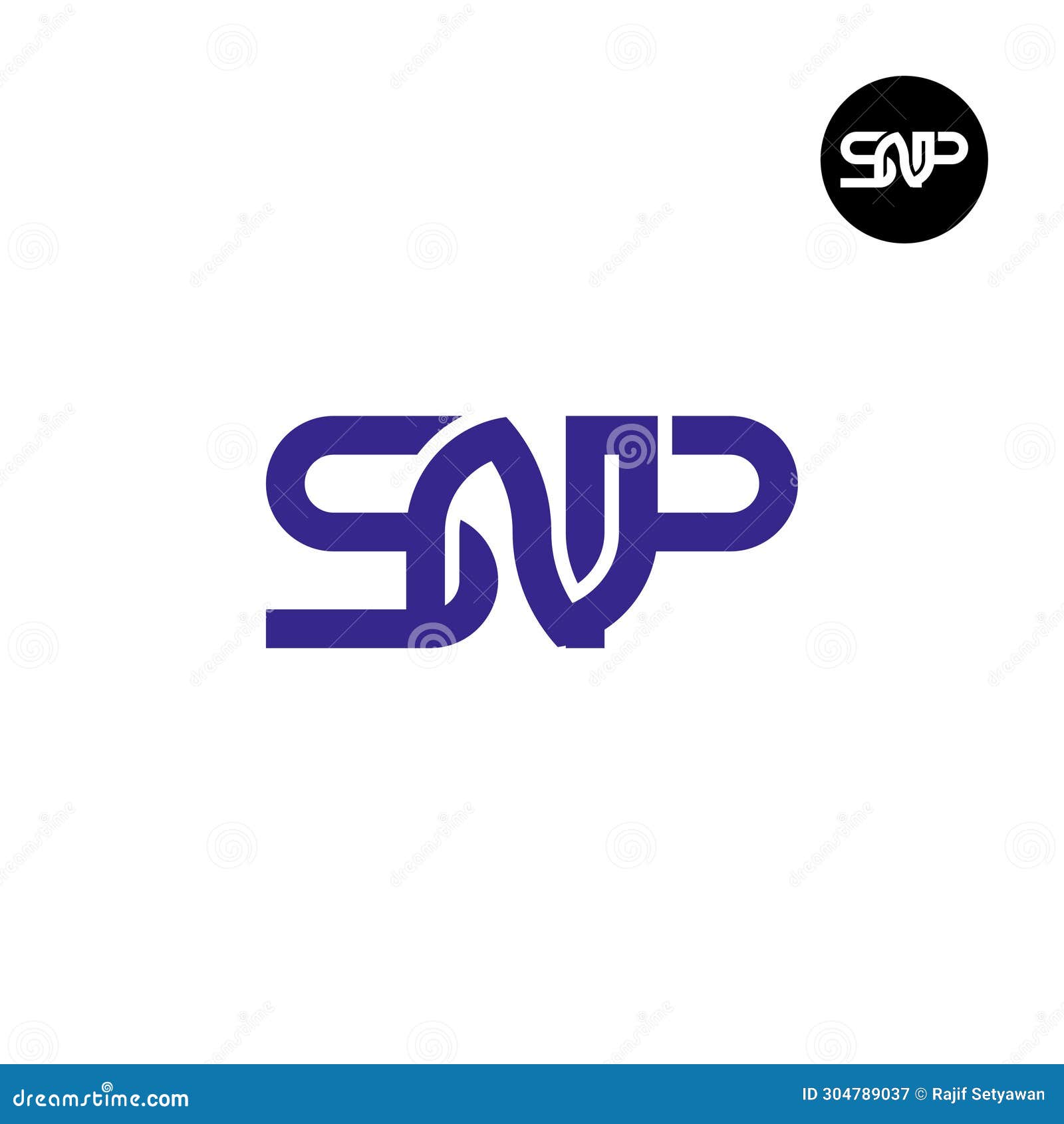 Letter SNP Monogram Logo Design Stock Illustration - Illustration of ...