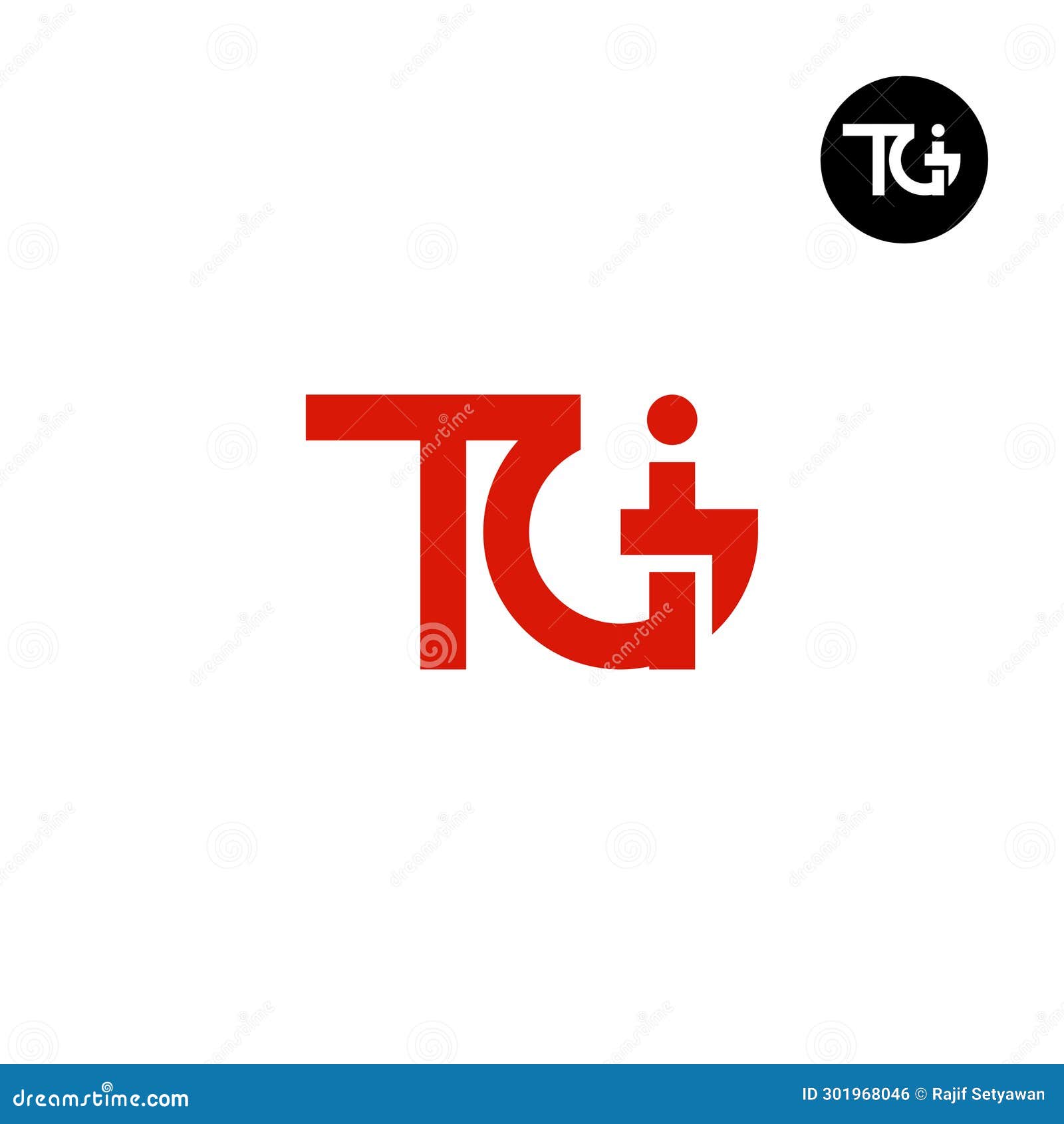 Letter TGI Monogram Logo Design Vector Illustration | CartoonDealer.com ...