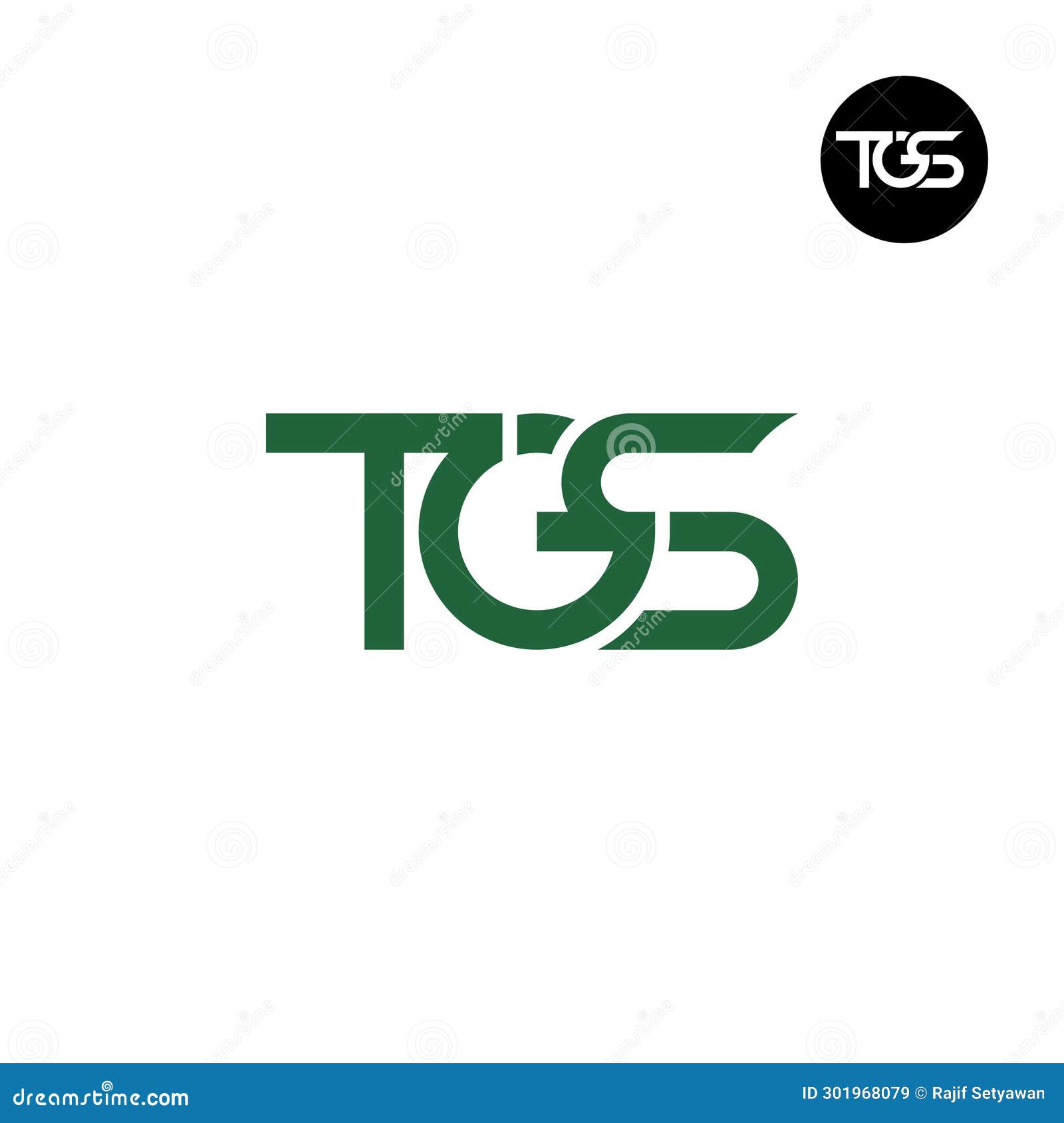 Letter TGS Monogram Logo Design Stock Vector - Illustration of company ...