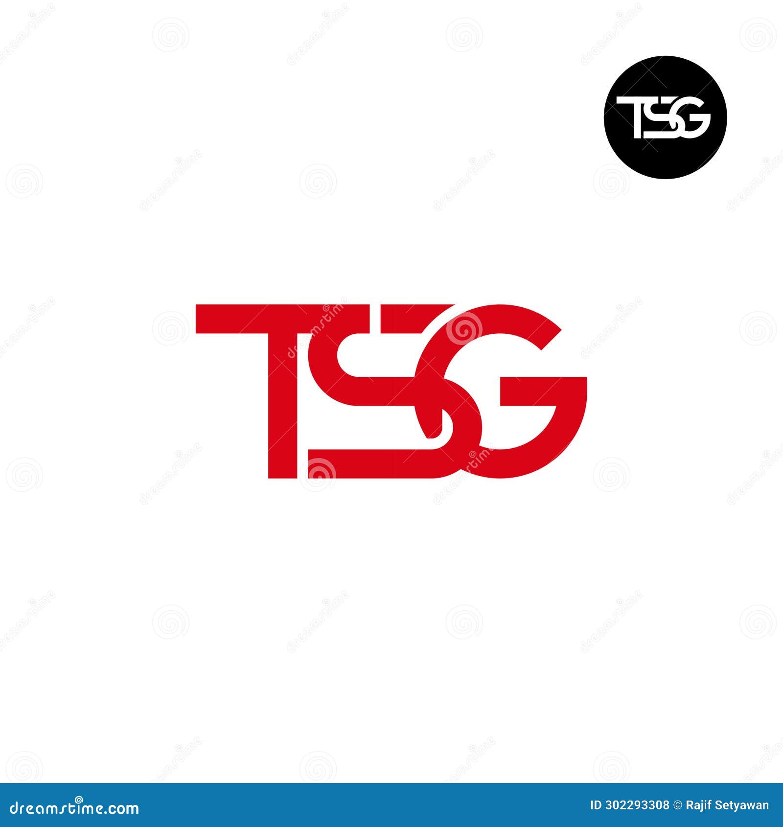 Letter TSG Monogram Logo Design Stock Vector - Illustration of design ...