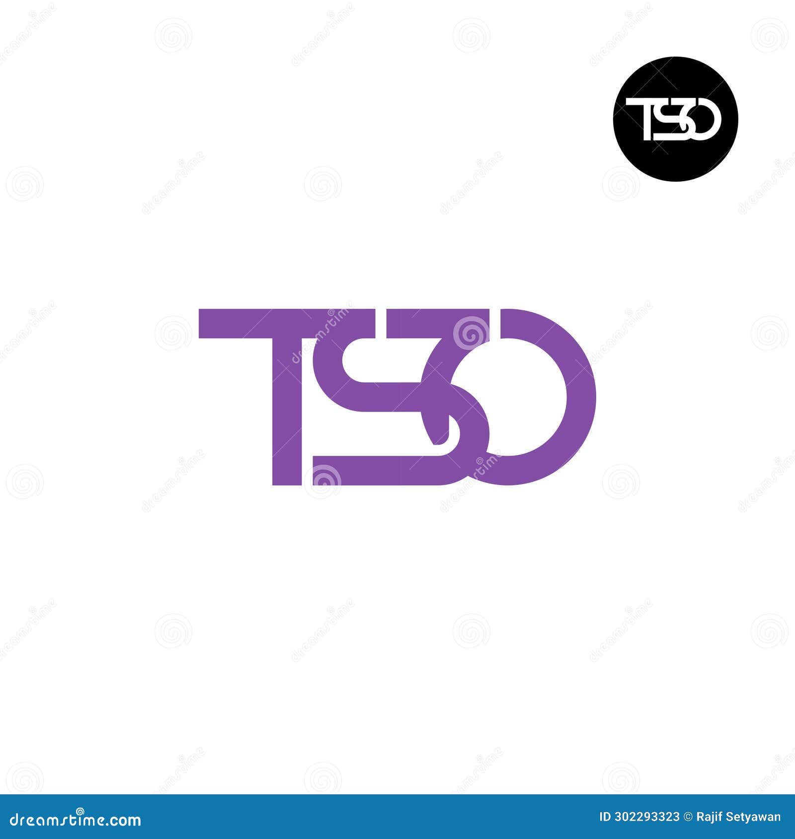 Letter TSO Monogram Logo Design Stock Vector - Illustration of ...