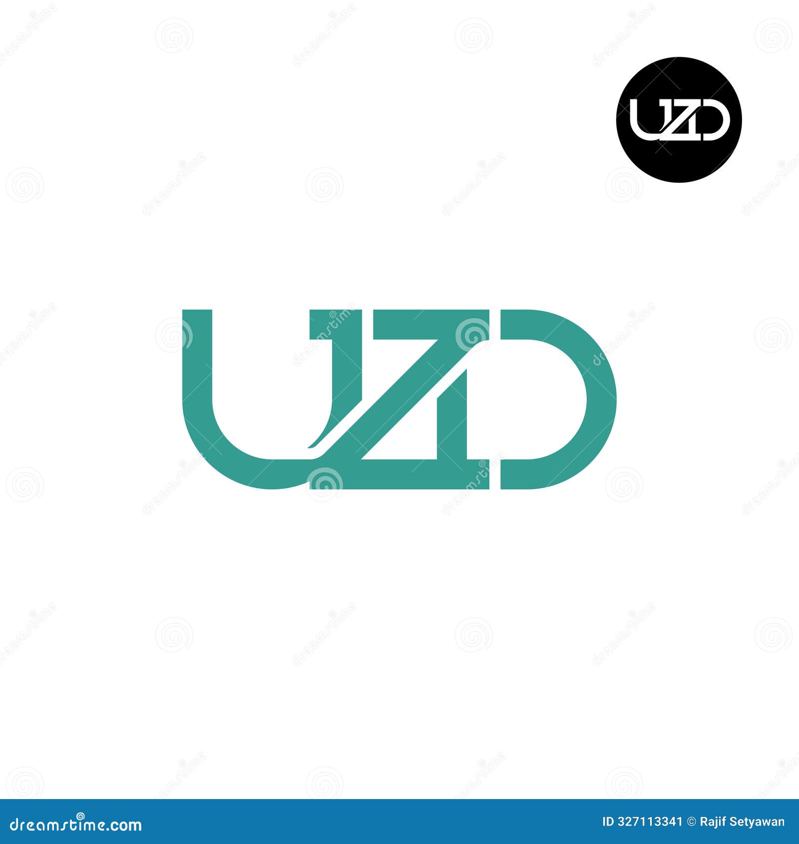 UZD Logo Letter Monogram Design Stock Vector - Illustration of logotype ...