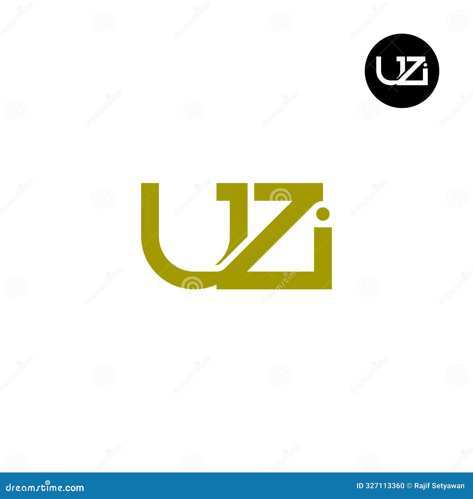 UZI Logo Letter Monogram Design Stock Vector - Illustration of brand ...