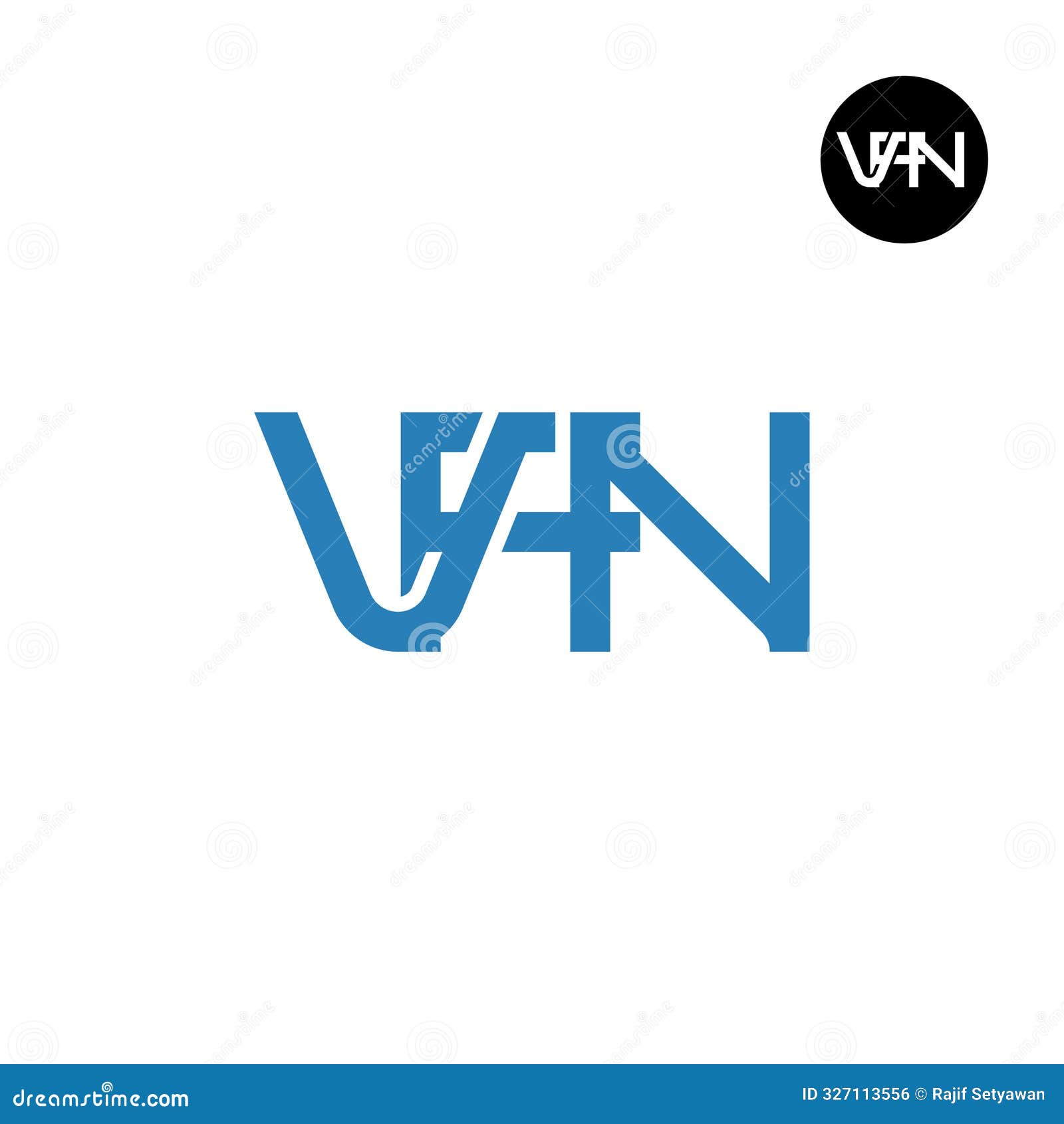 VFN Logo Letter Monogram Design Stock Vector - Illustration of ...