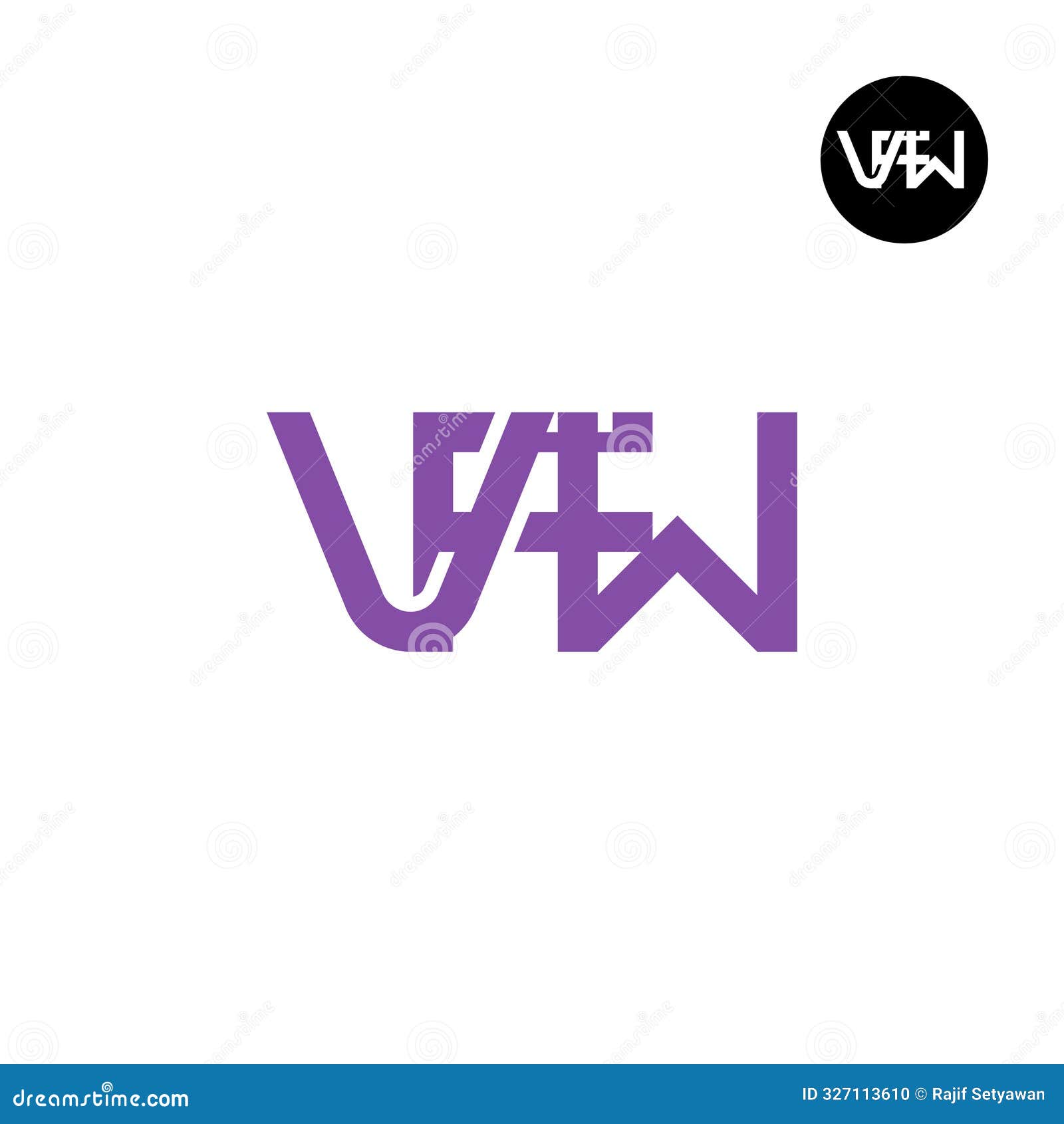 VFW Logo Letter Monogram Design Stock Vector - Illustration of letter ...
