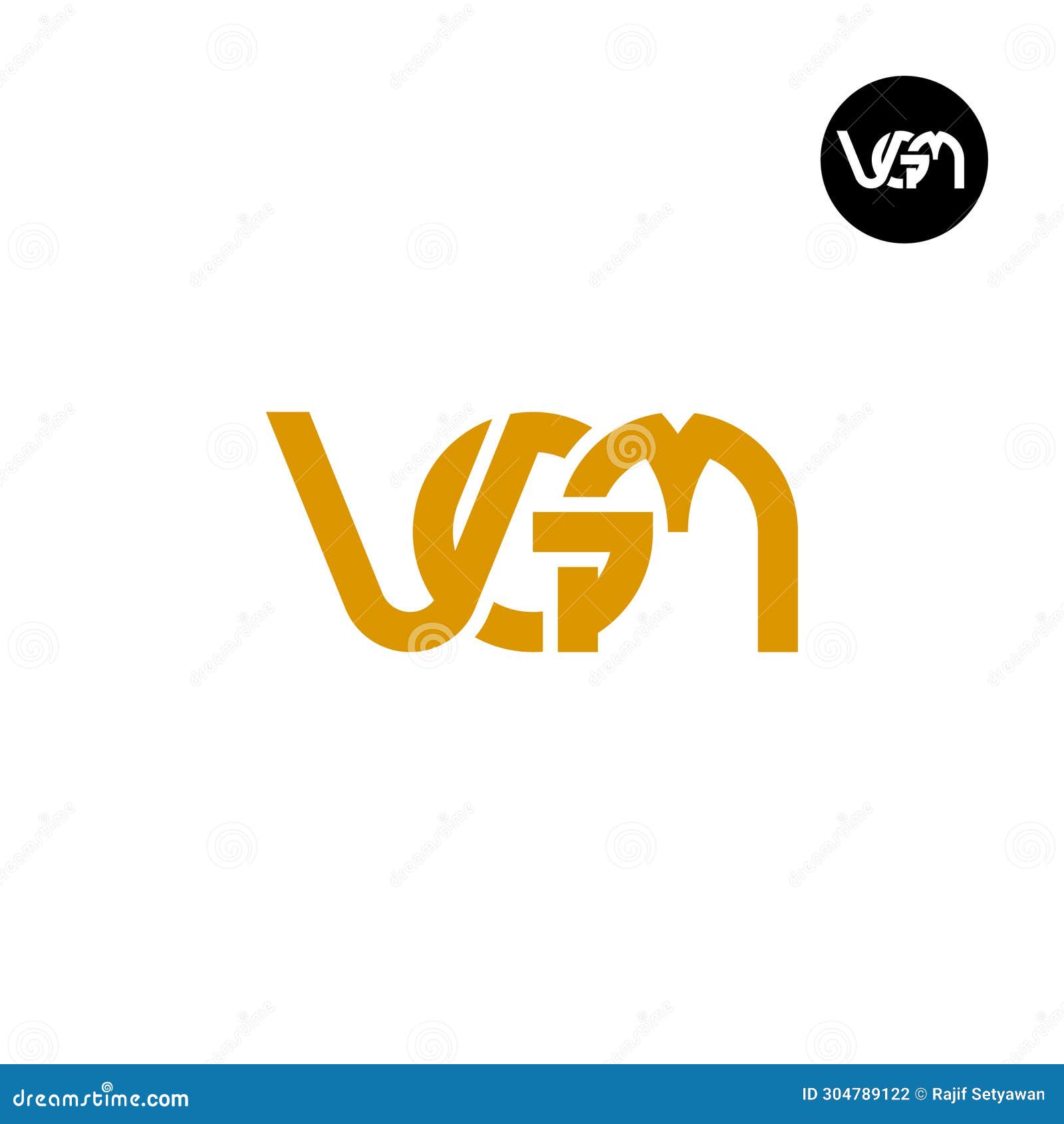 Letter VGM Monogram Logo Design Stock Illustration - Illustration of ...