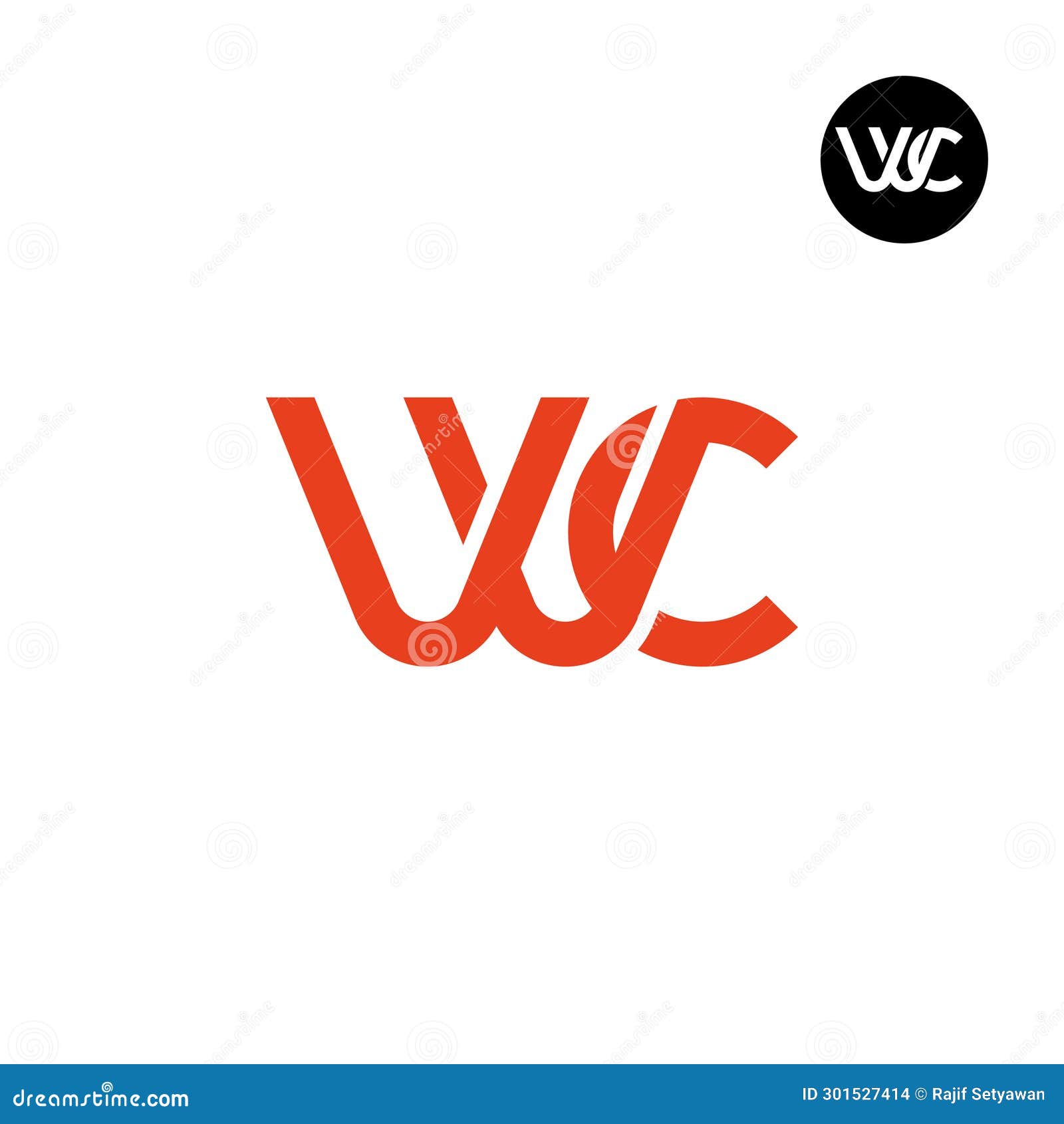 Letter VVC or WC Monogram Logo Design Stock Vector - Illustration of ...