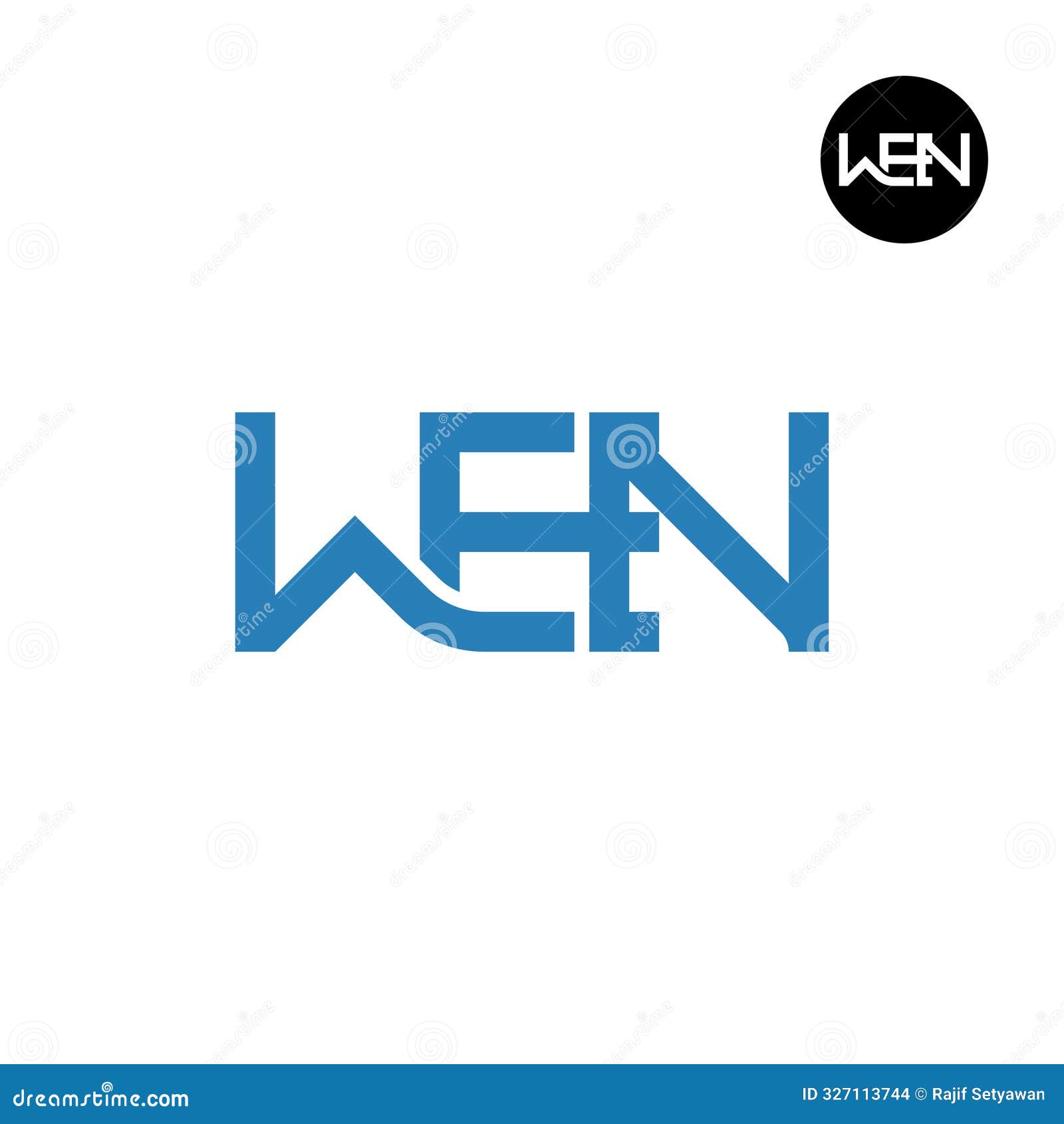 WEN Logo Letter Monogram Design Stock Vector - Illustration of designs ...