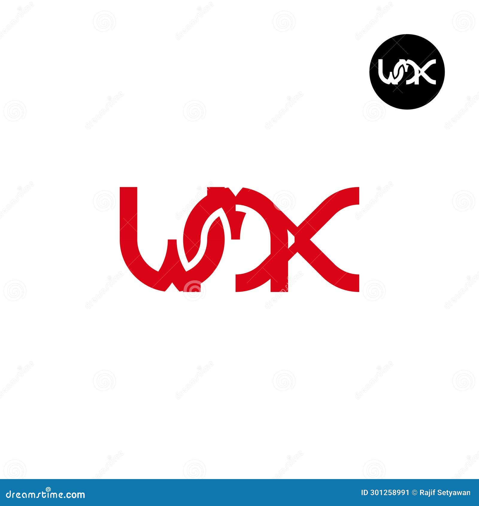 Letter WMX Monogram Logo Design Stock Vector - Illustration of company ...