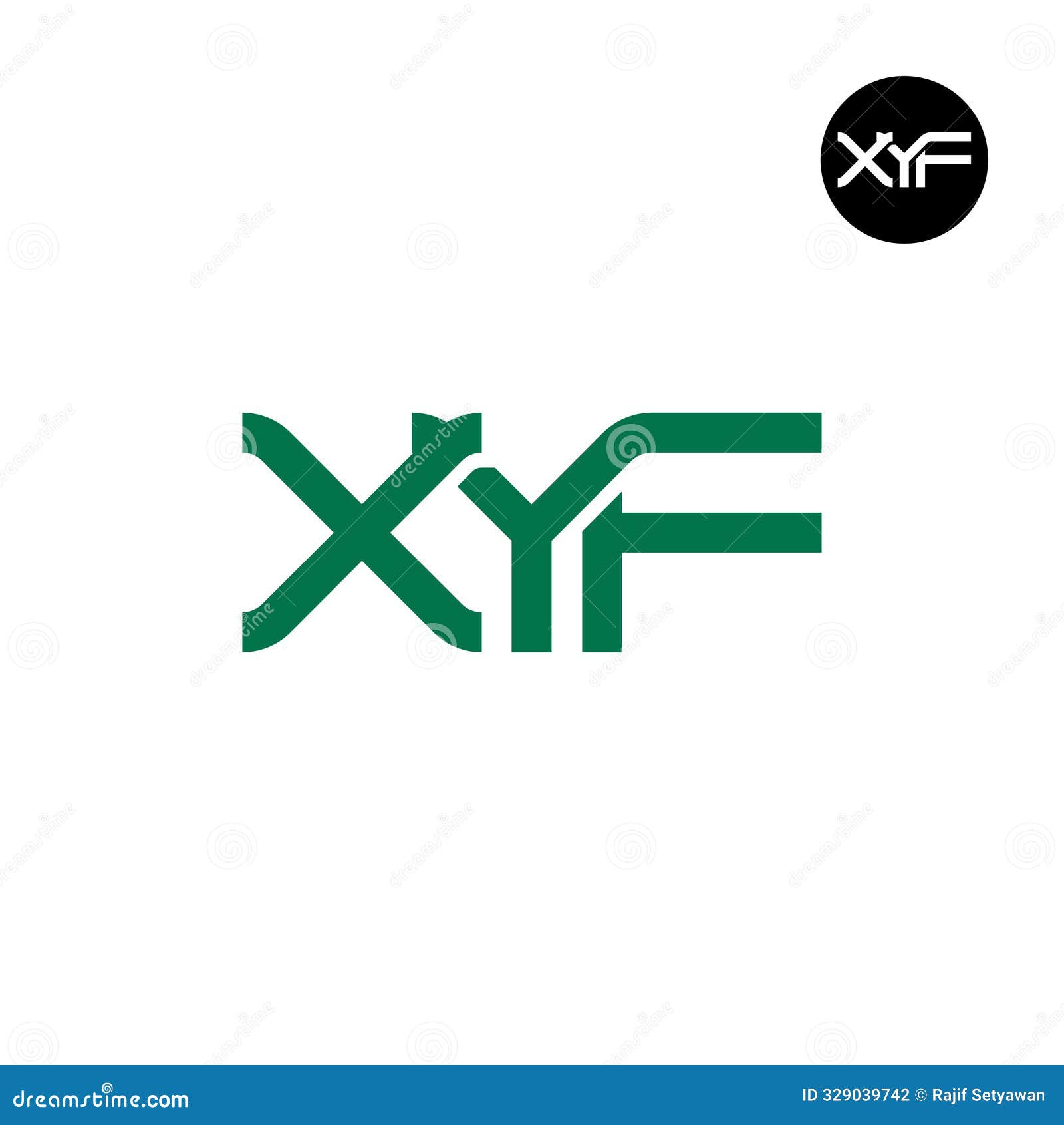 XYF Logo Letter Monogram Design Stock Vector - Illustration of ...