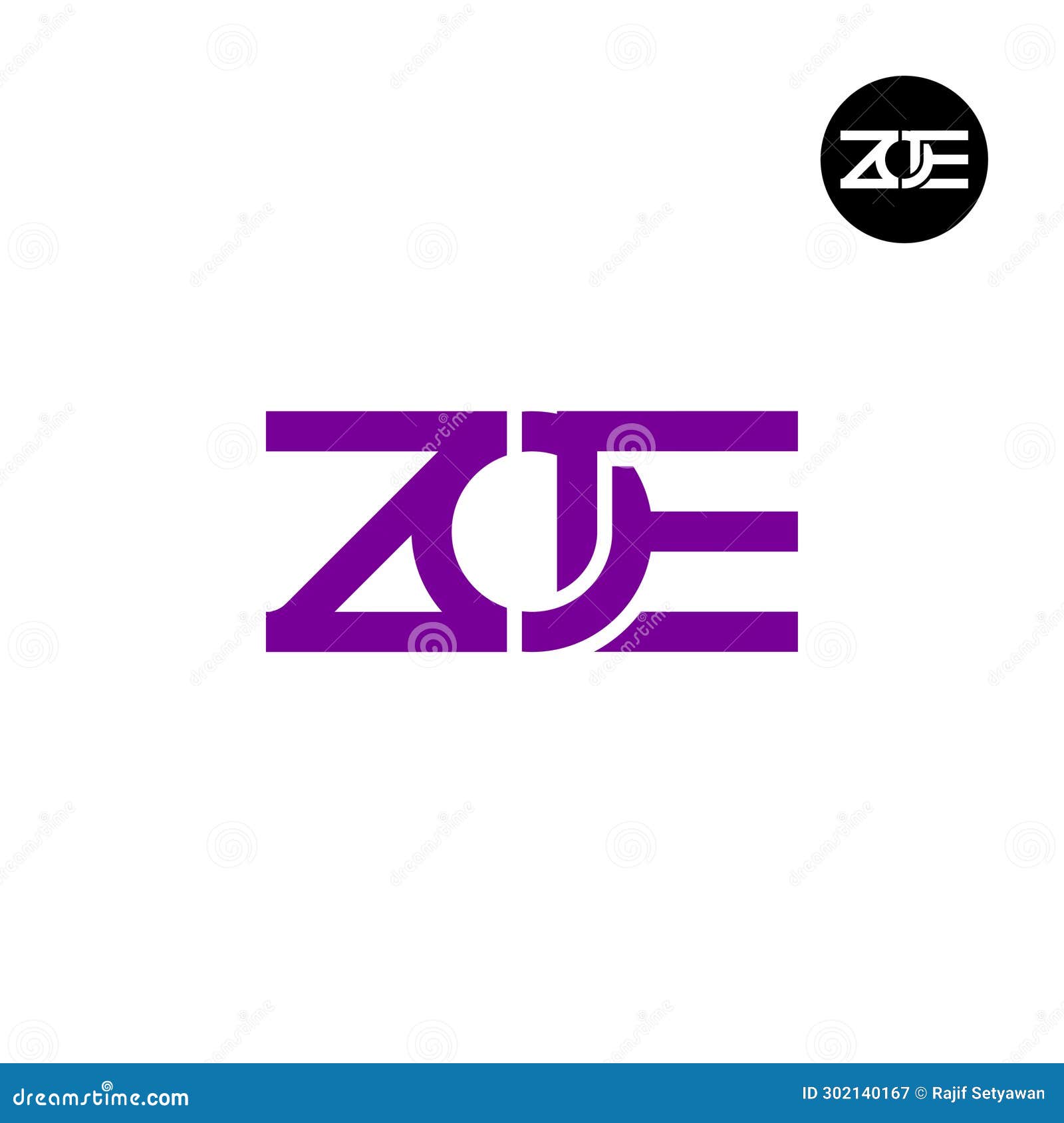 Letter ZOE Monogram Logo Design Stock Vector - Illustration of logos ...