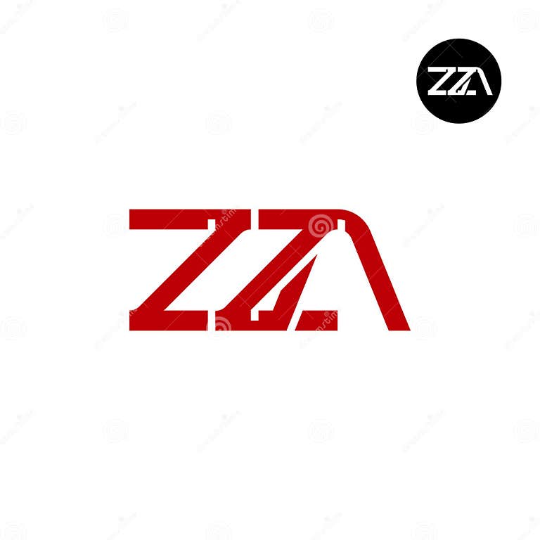 ZZA Logo Letter Monogram Design Stock Vector - Illustration of ...